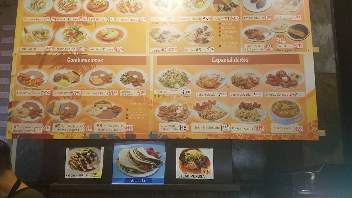Menu at Chepe's restaurant, Portland