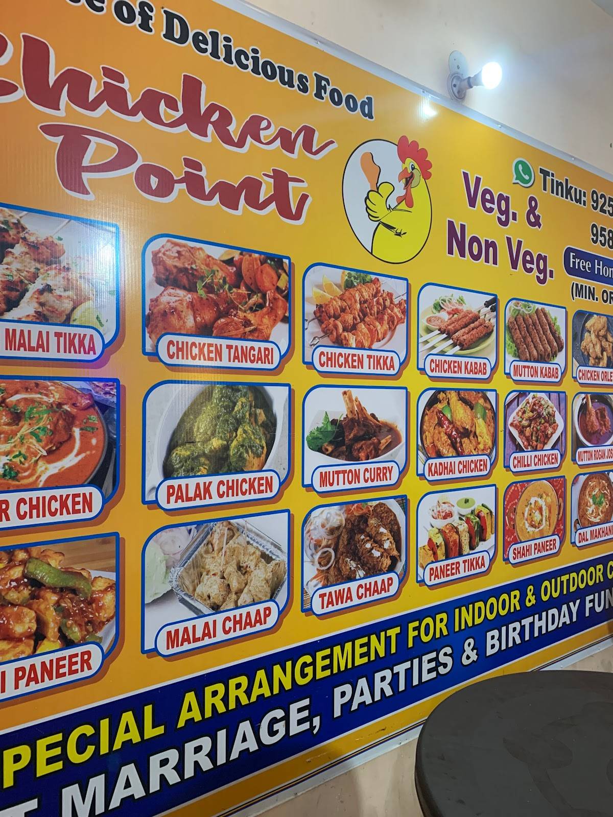 Menu at Chicken Point @99, Noida