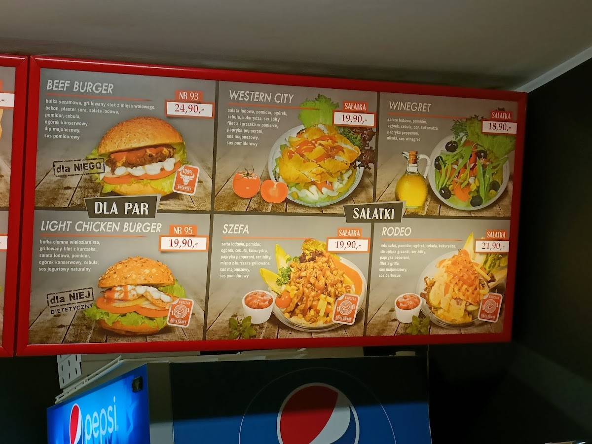 Menu at Coco Chicken restaurant, Leszno