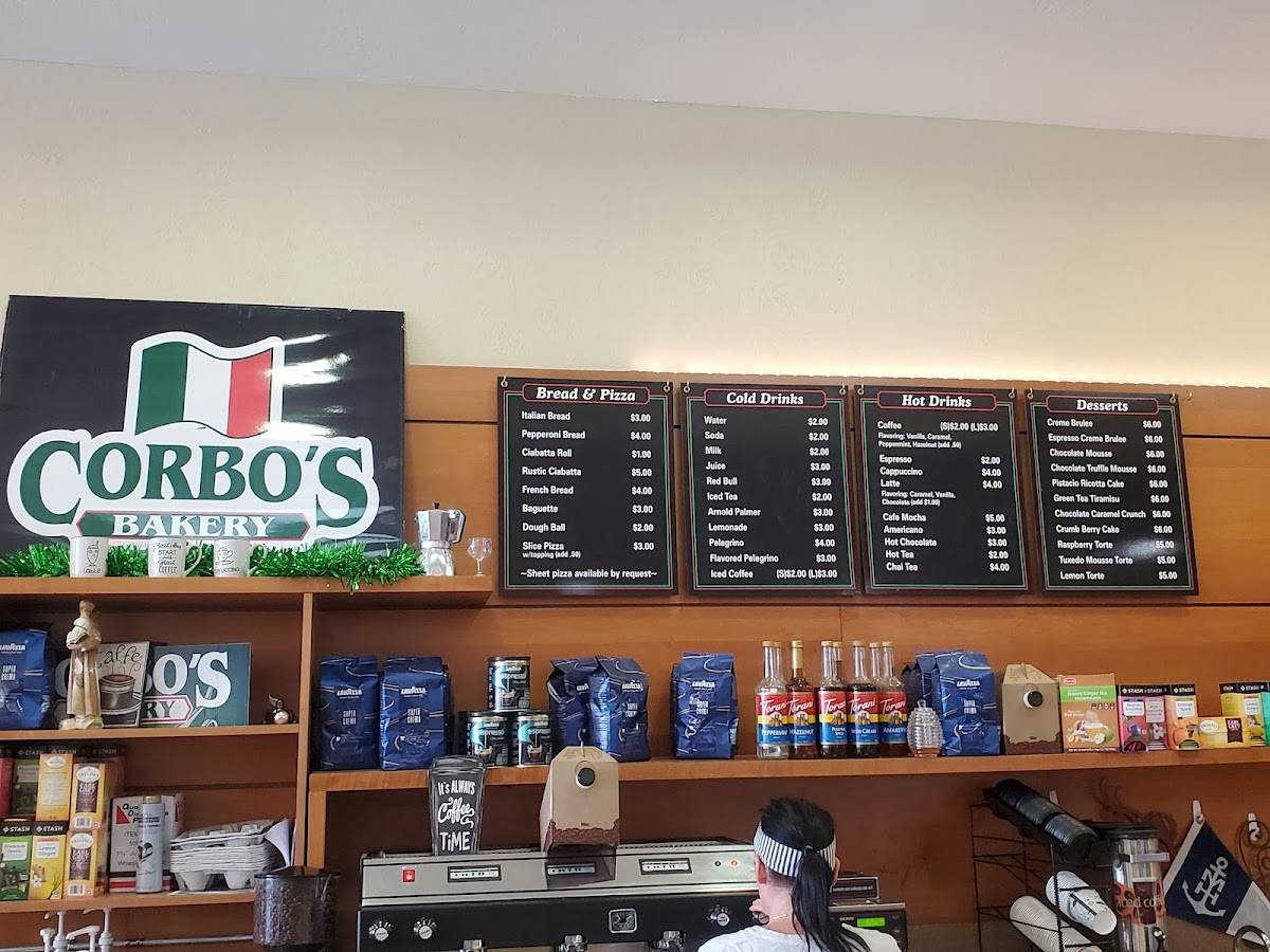 Menu at Corbo's Bakery, Cleveland, Mayfield Rd