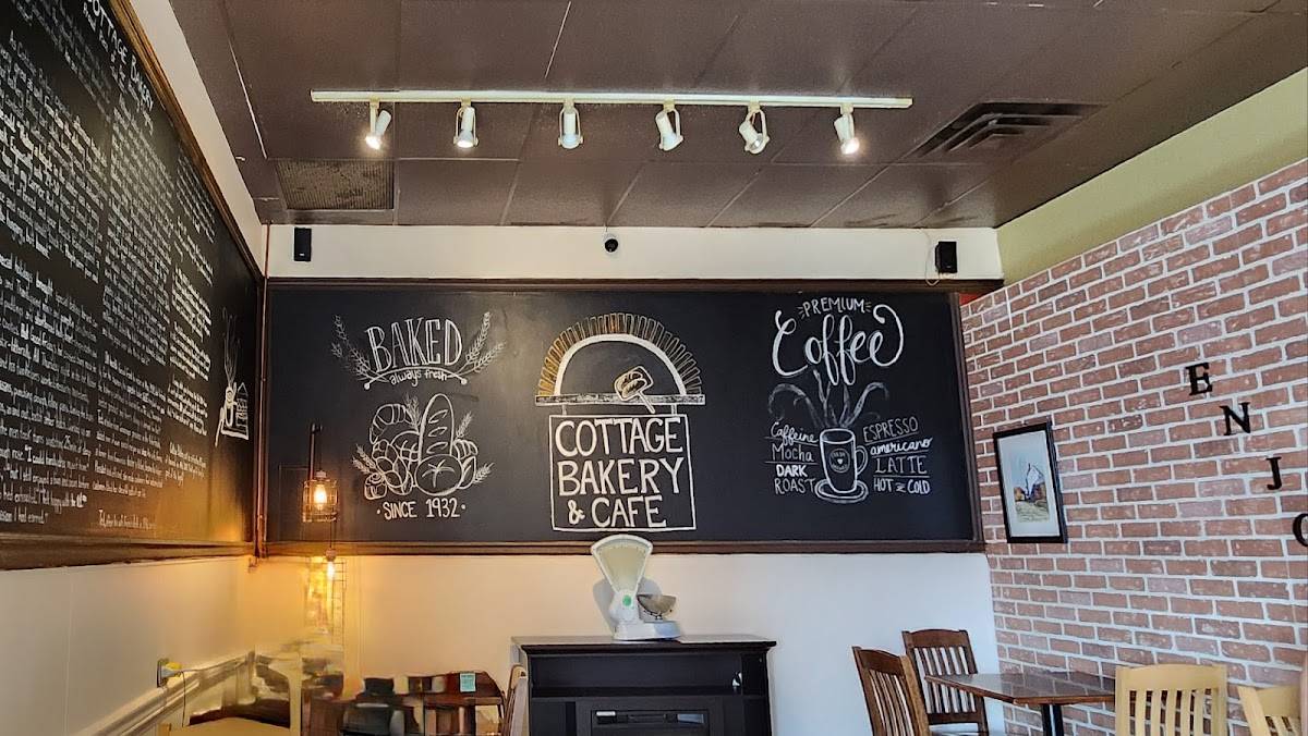 Menu at Cottage Bakery, Winnipeg, Pembina Hwy