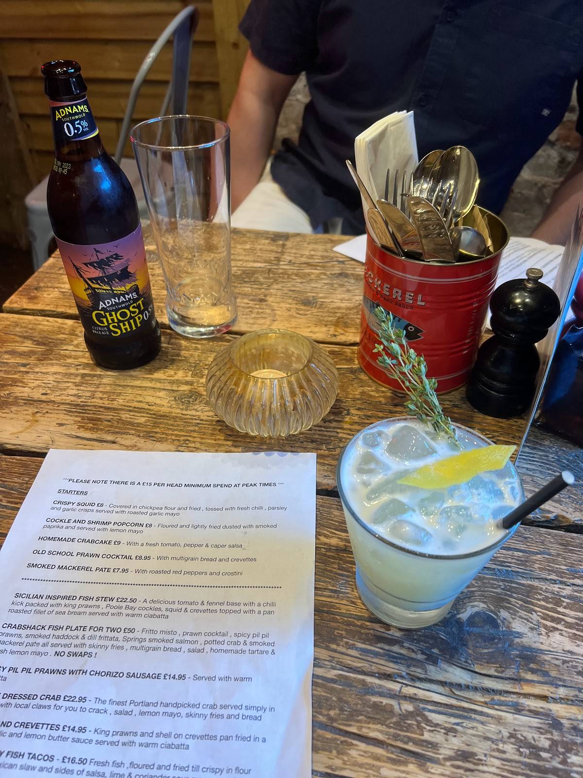 Menu at CrabShack restaurant, Worthing