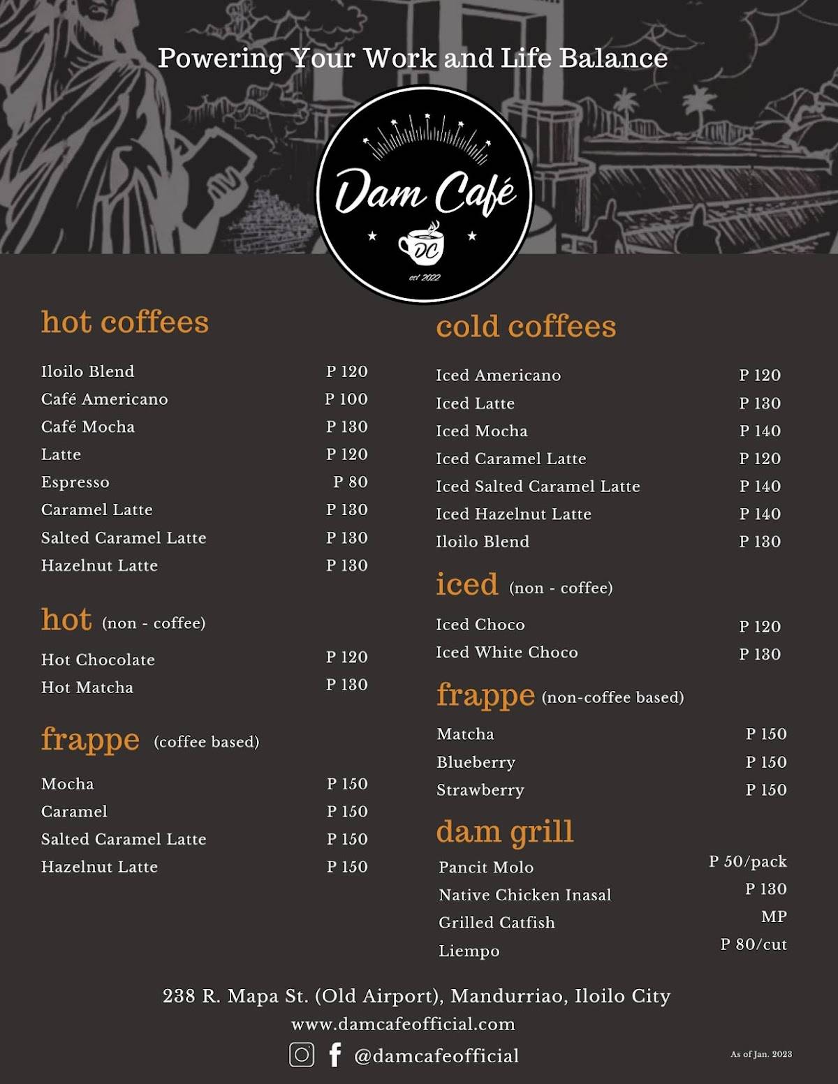 Carta de DAM CAFÉ, Iloílo