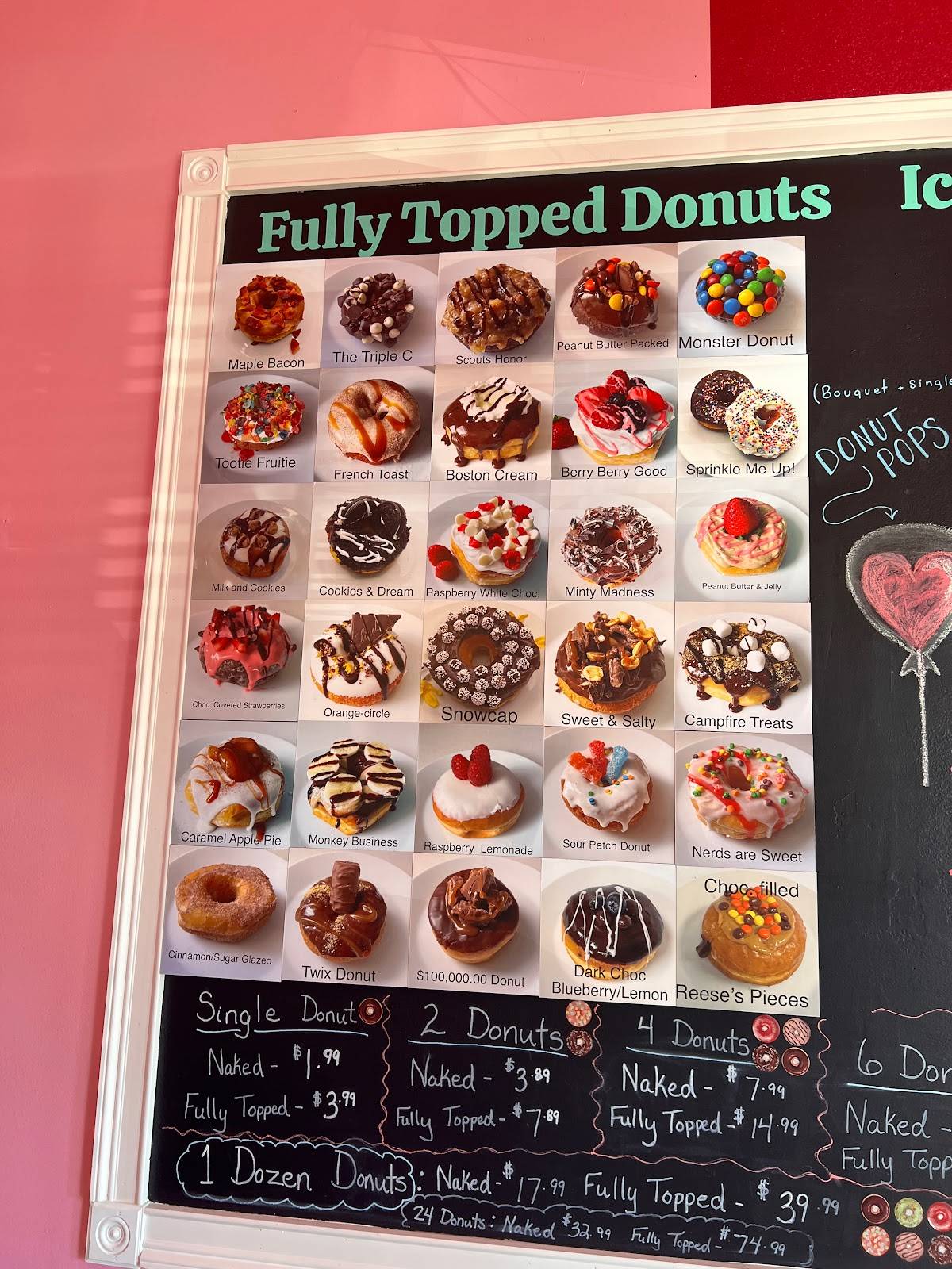 Menu at Daddies Donuts and Delites, Saint Petersburg