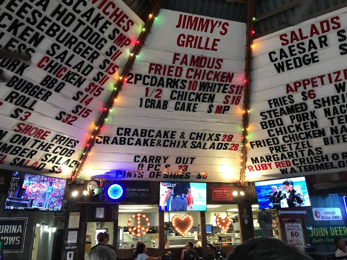 Menu at Jimmy's Grille Dewey pub & bar, Dewey Beach, Coastal Hwy