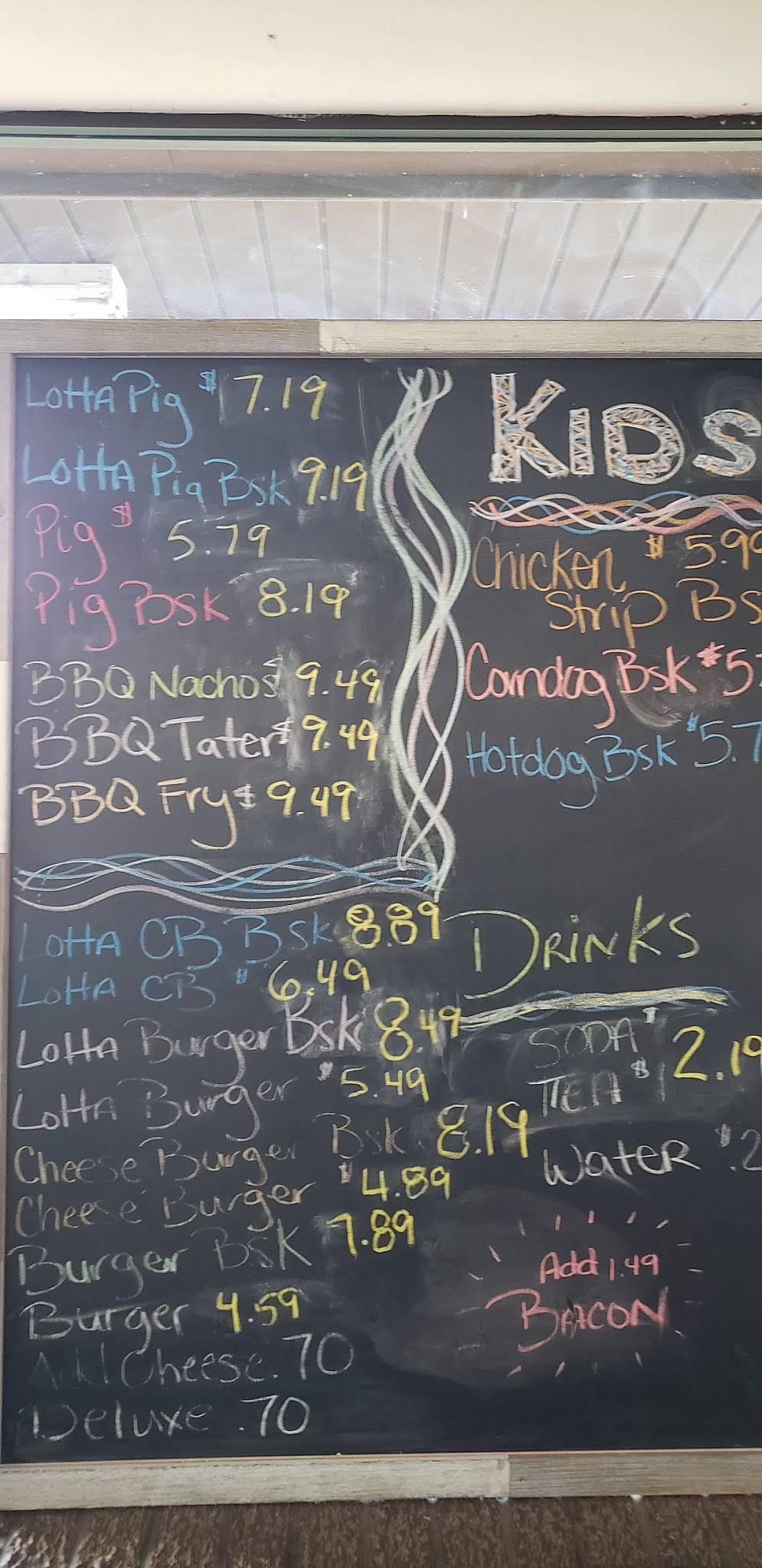 Menu at Dexter Queen BBQ, Dexter