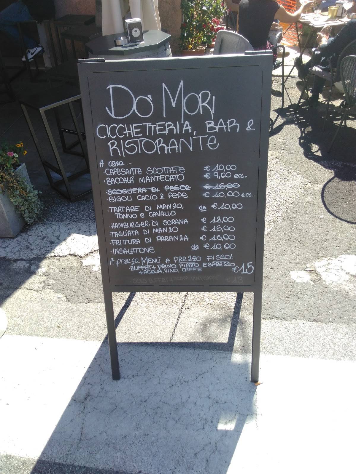 Menu da Dó Mori Dolo pub & bar, Dolo