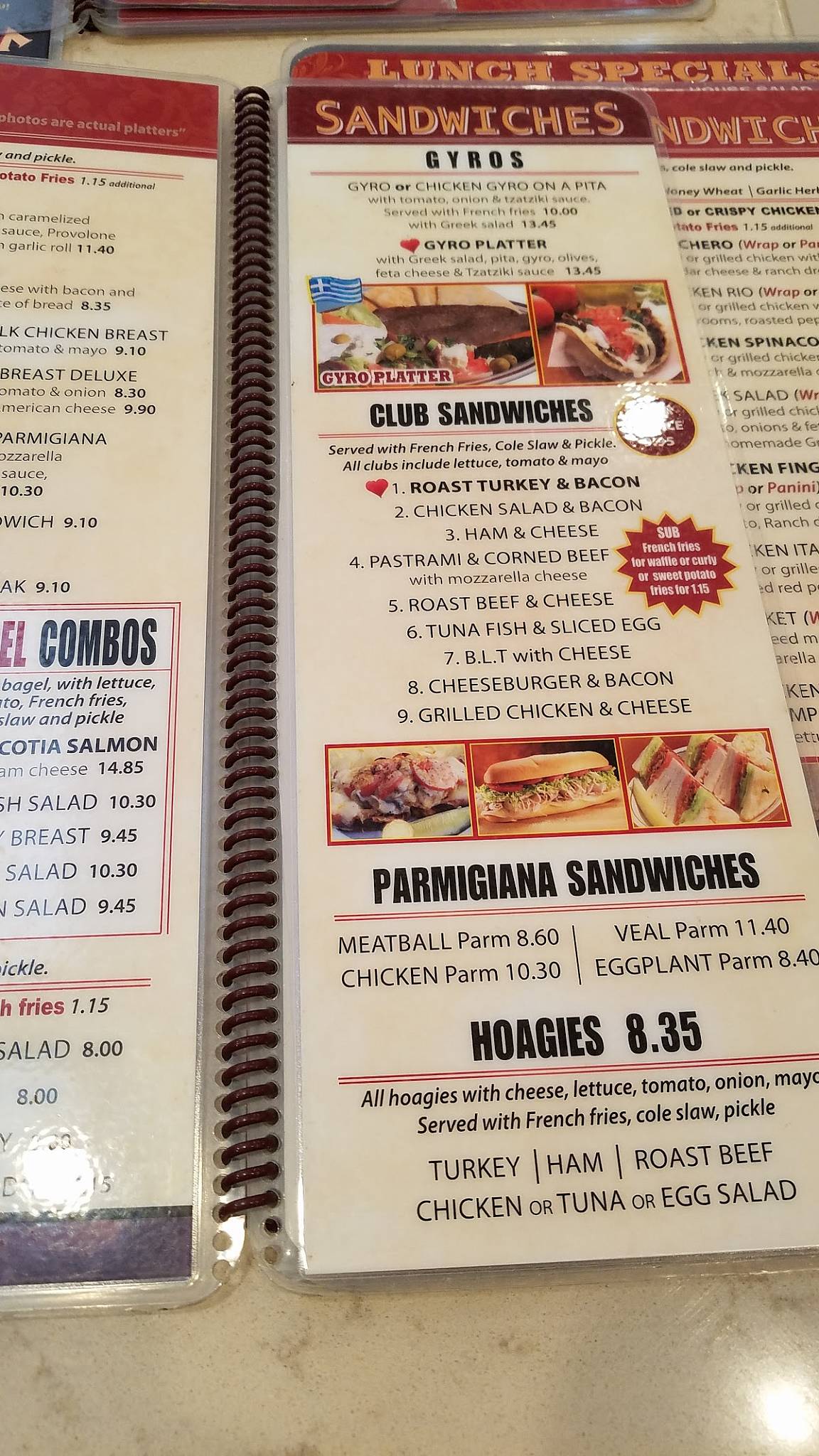 Menu at Eagle Diner restaurant, Warminster