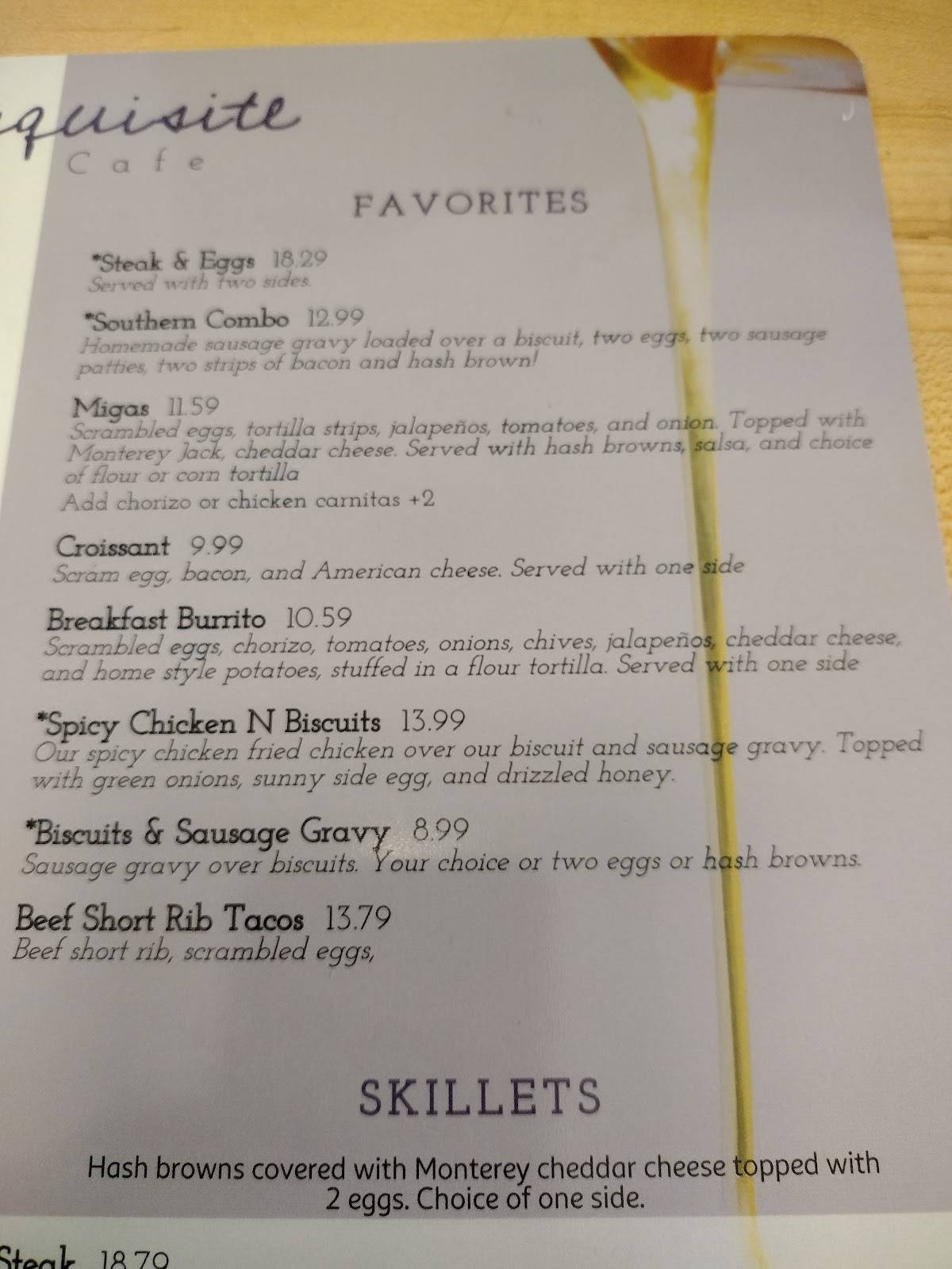 Menu at Scrambler Cafe Restaurant, Southlake
