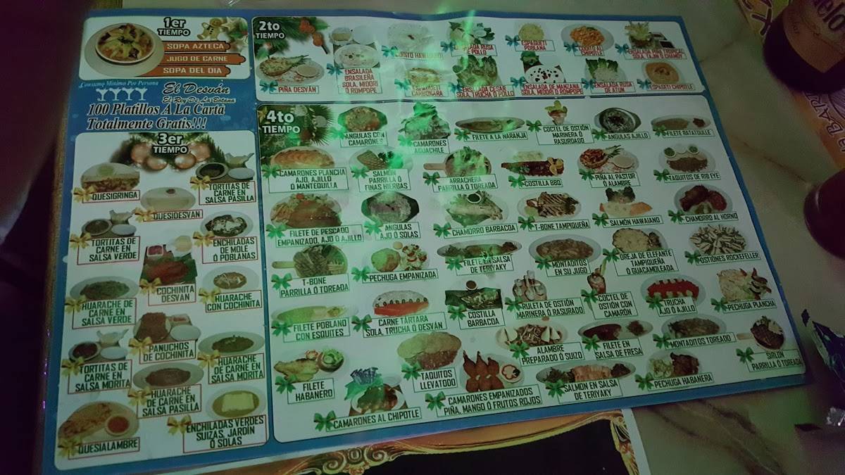 Carta del restaurante El Desván, Ciudad del México, Av. Insurgentes Sur ...