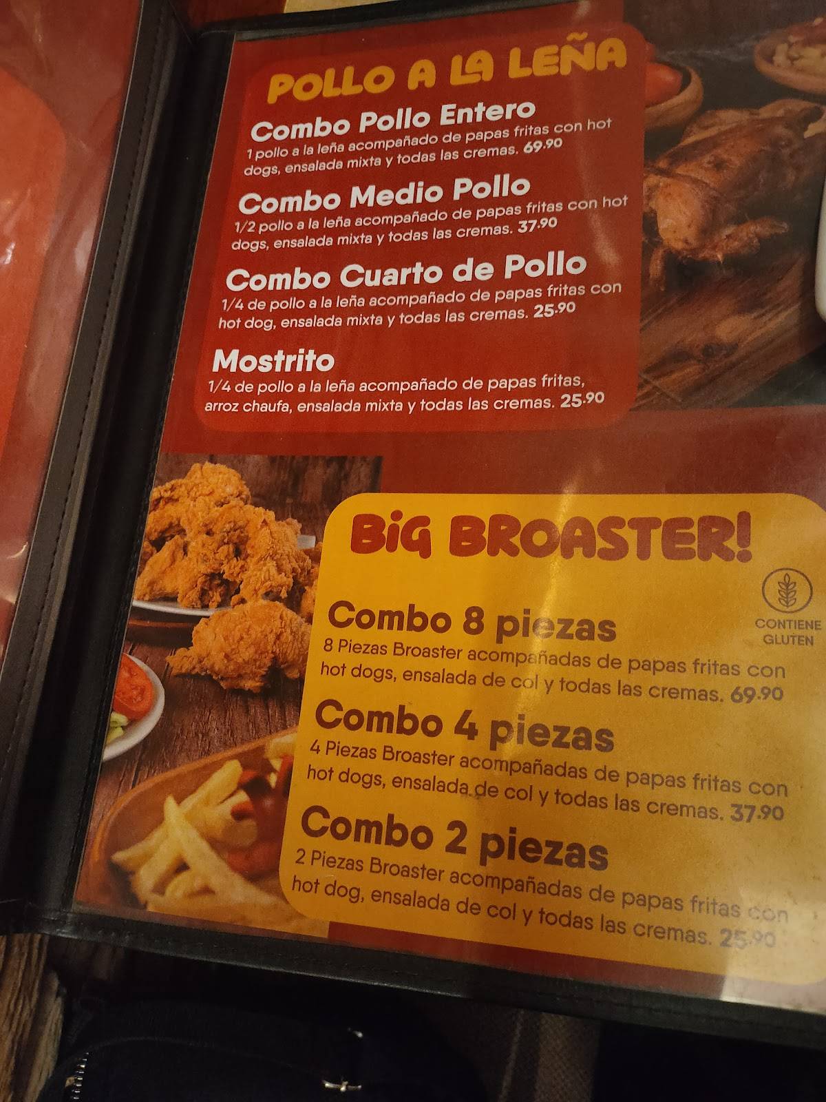 Carta del restaurante El Tablón Food Center, Arequipa, Av. Ejército 902