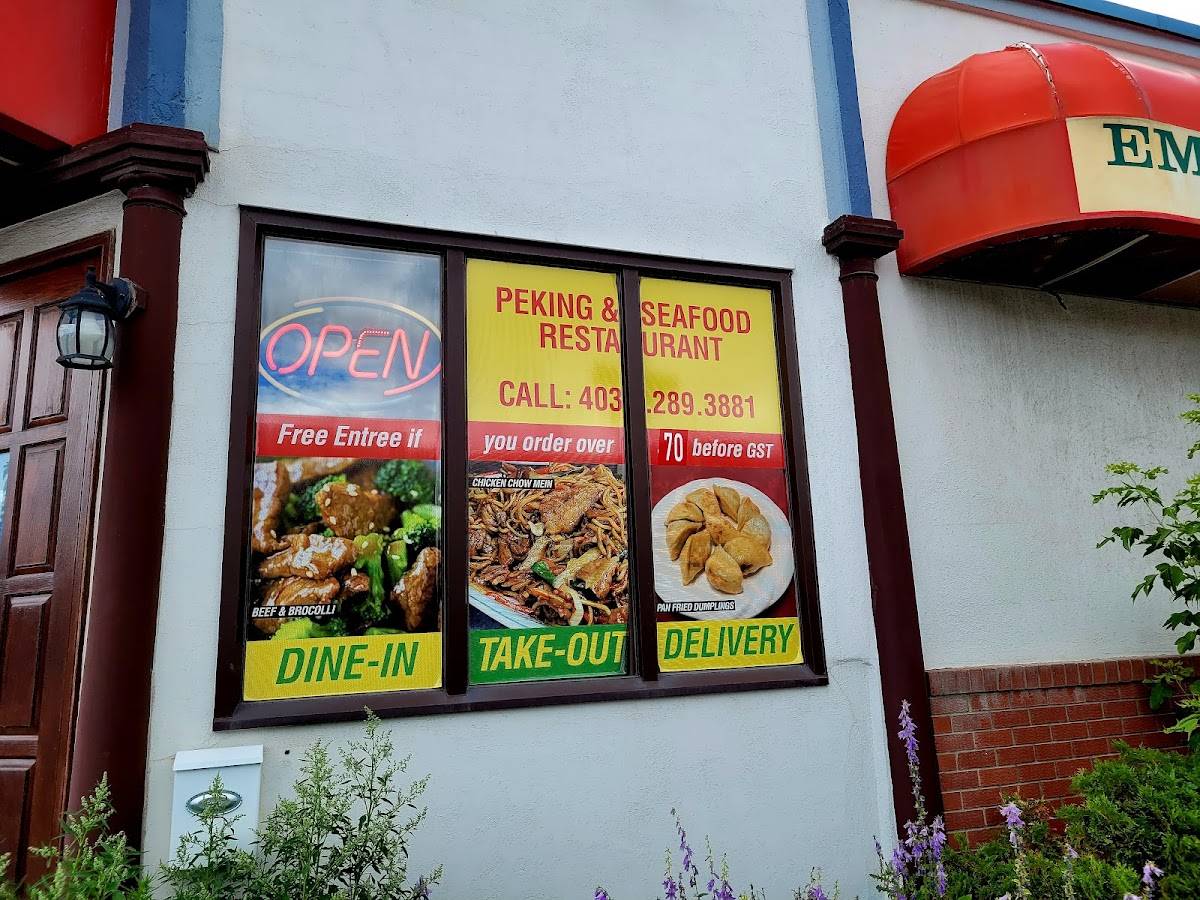 Menu at Emerald Garden restaurant, Calgary