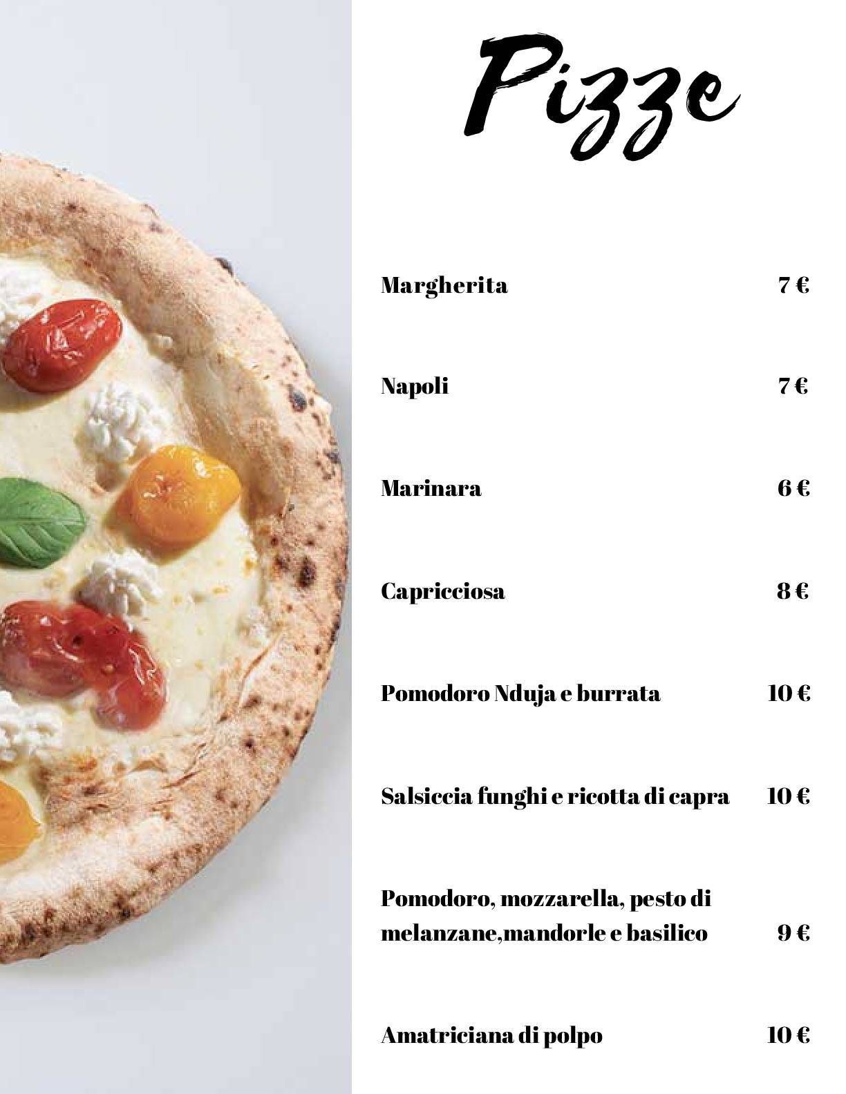Menu at FLAVOR RISTORANTE PIZZERIA, Rome