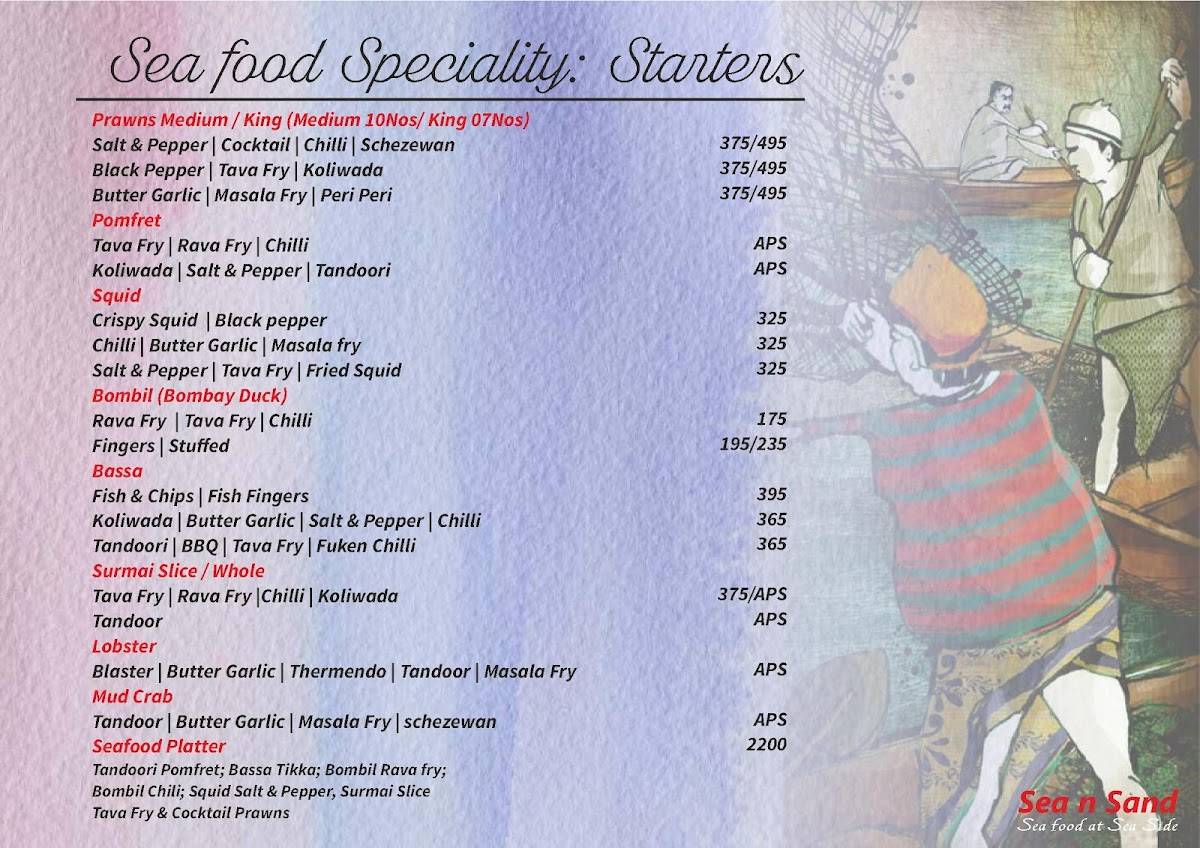 Menu at Farmhouse Sea n Sand, Vasai, Pachu Bandar