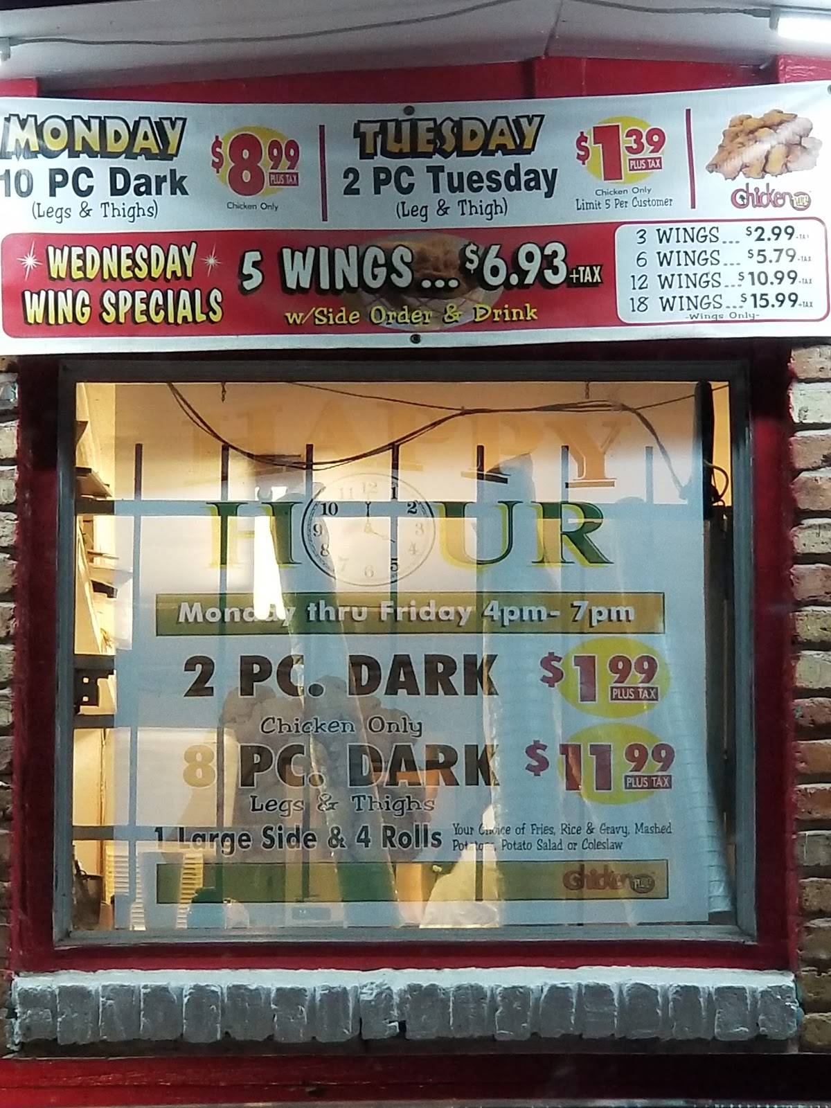 Menu at Chicken Plus fast food, Houston, N Wayside Dr