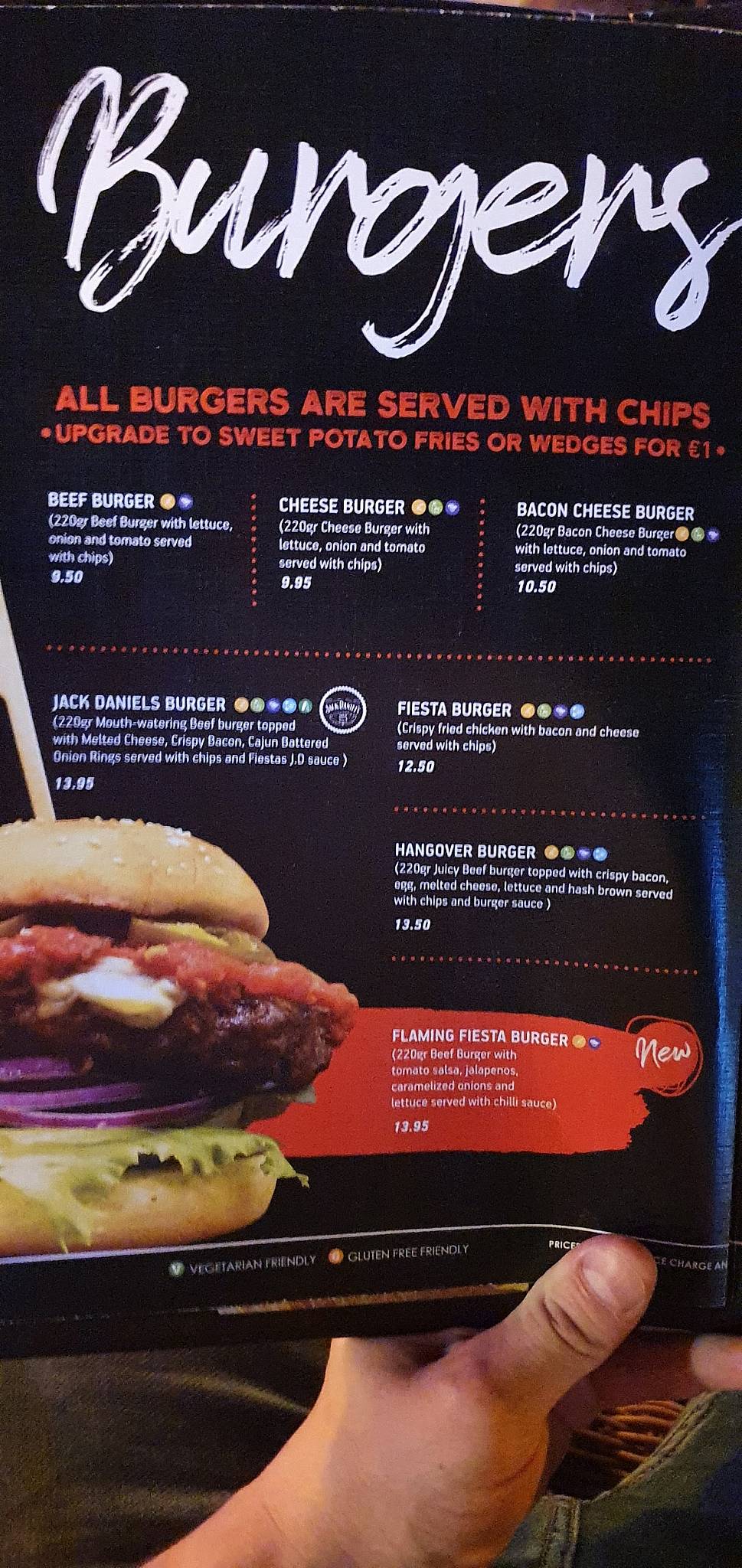 Menu at Fiesta Bar & Grill, Paphos