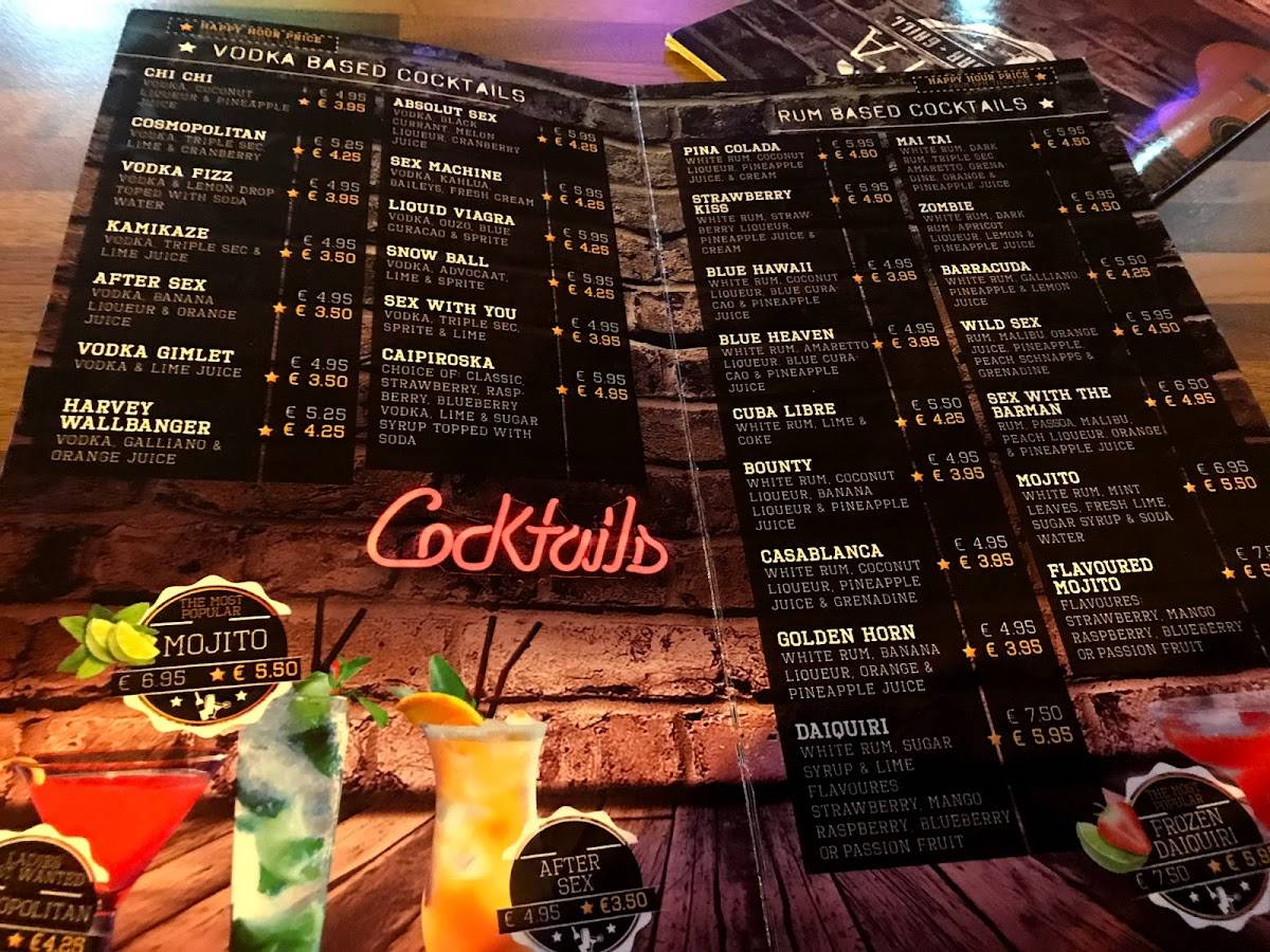 Menu at Fiesta Bar & Grill, Paphos