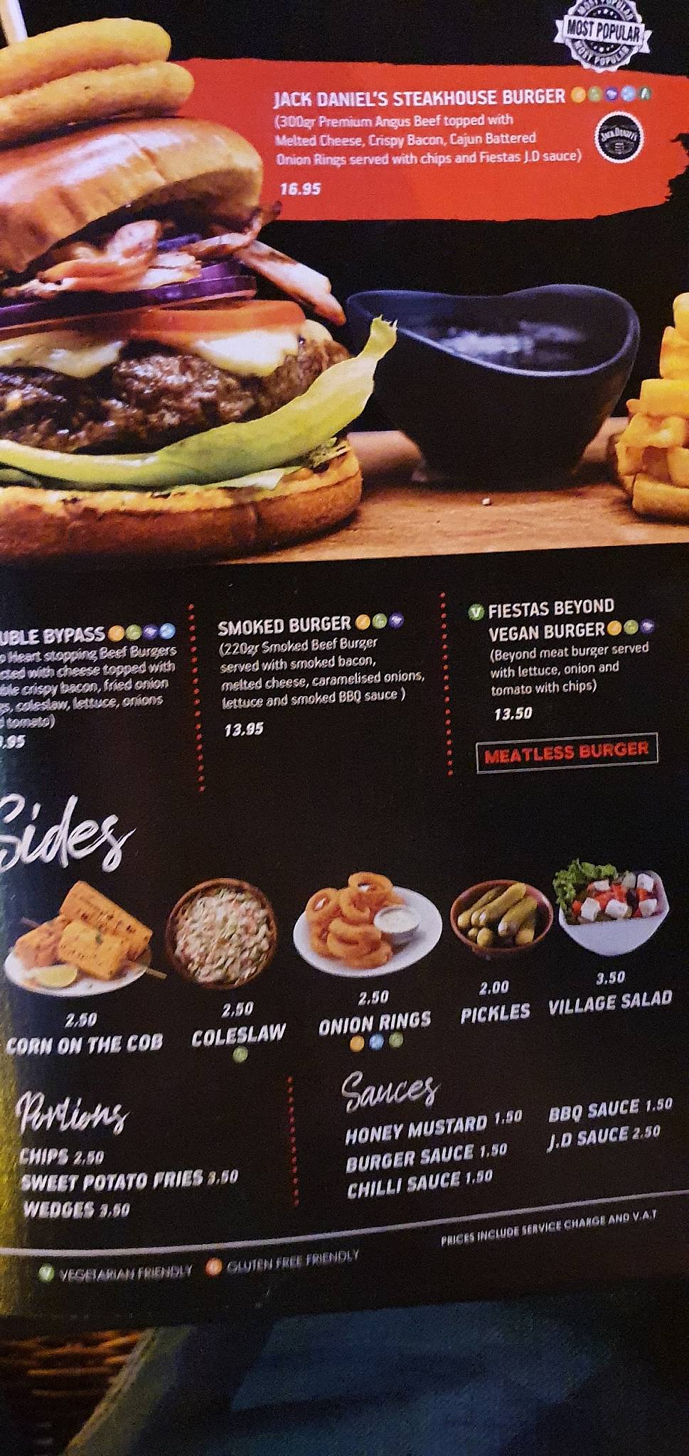 Menu at Fiesta Bar & Grill, Paphos