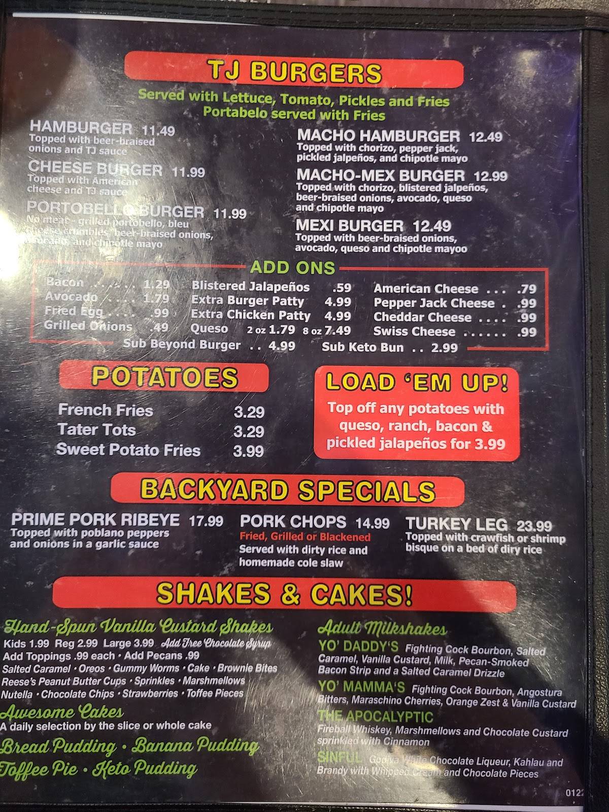 Menu at Flippers Coastal Seafood restaurant, Dickinson