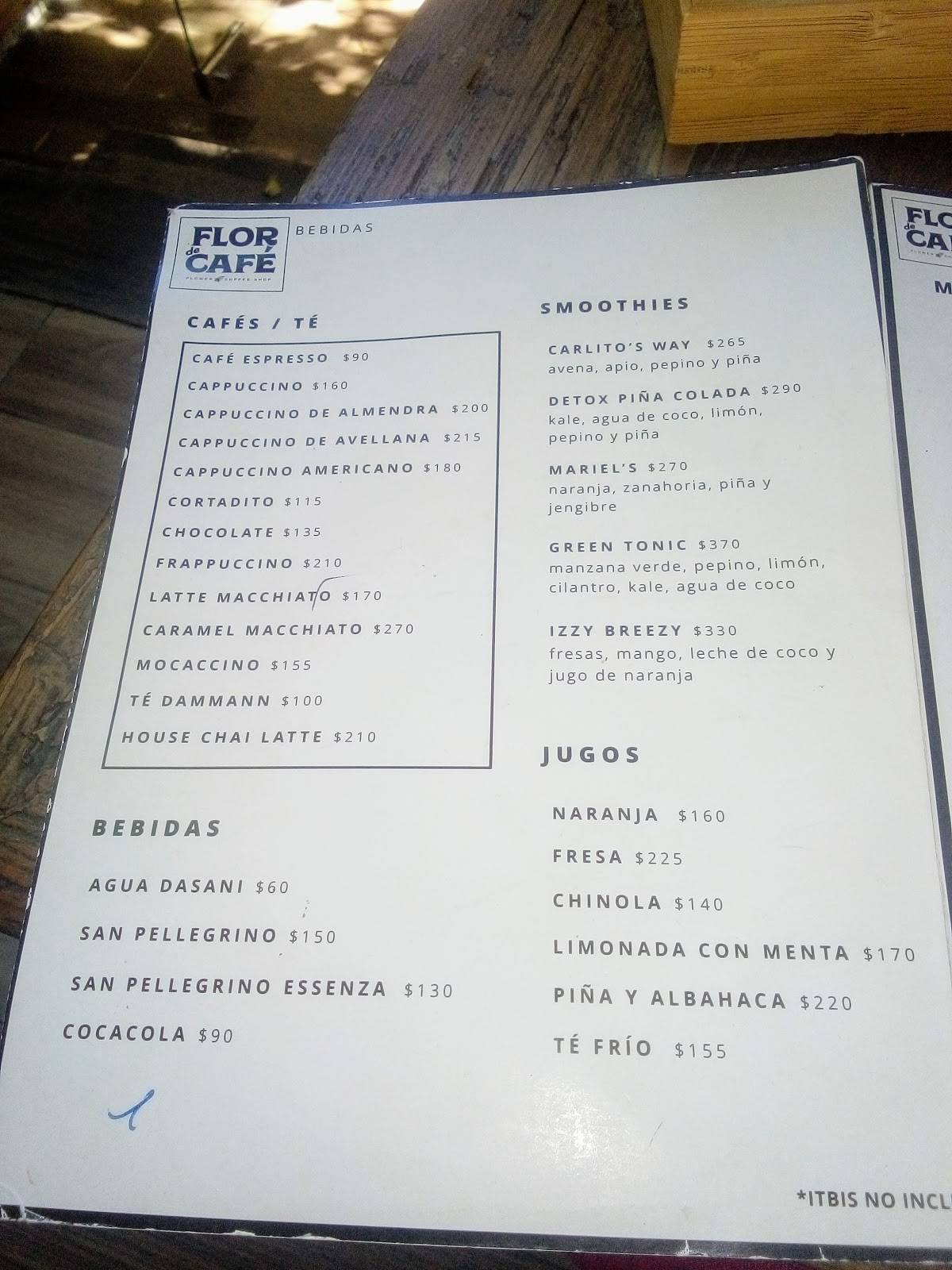 Carta de Flor de Café, Santo Domingo
