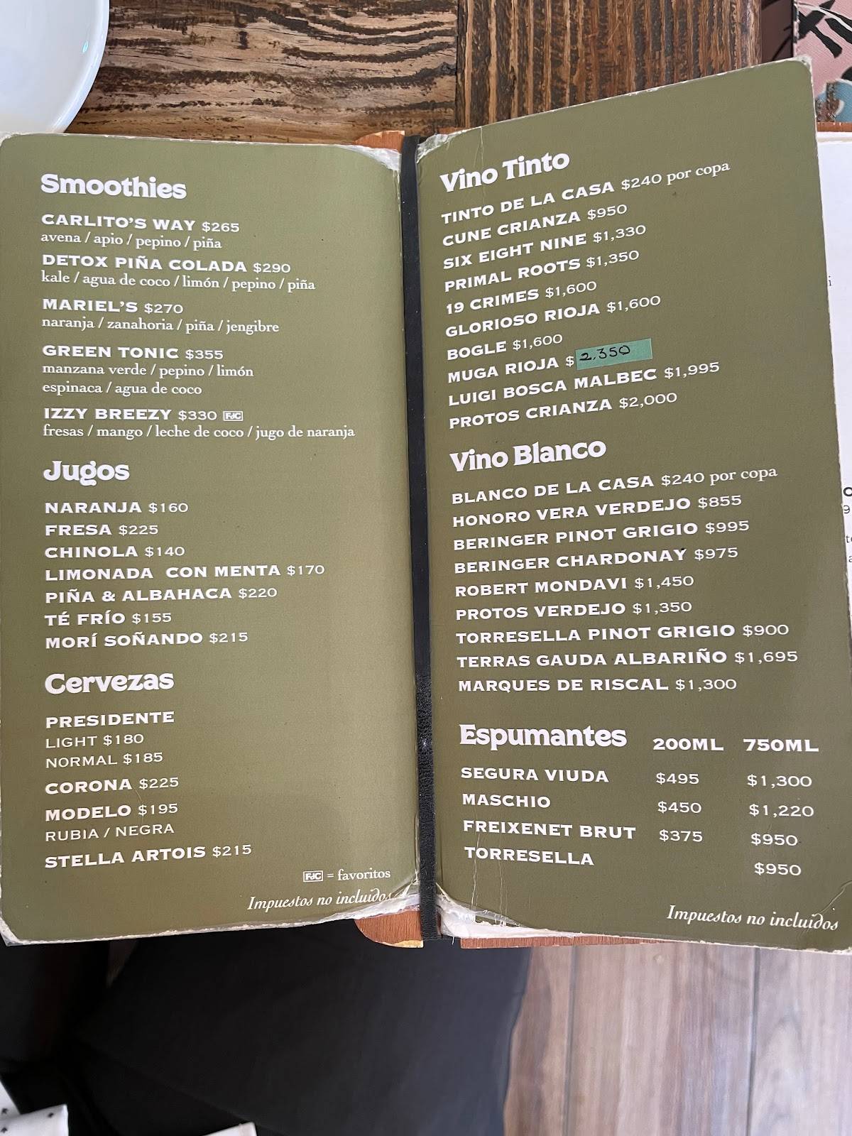 Carta de Flor de Café, Santo Domingo