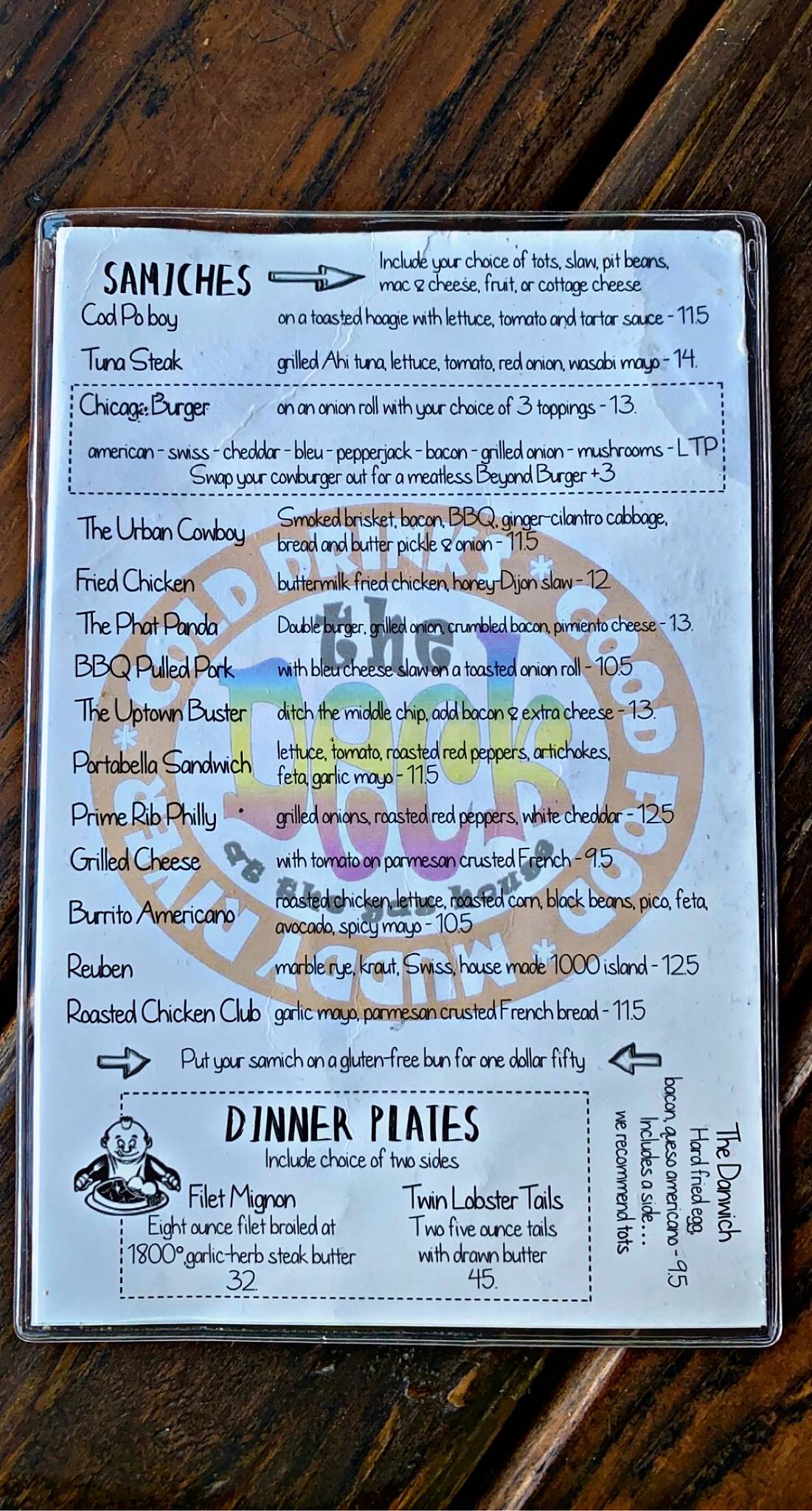 Menu at Old Gas House Restaurant, Fort Wayne
