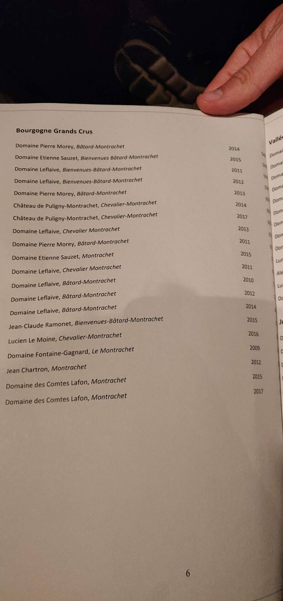 Menu at Frenchie restaurant, Paris, 5 Rue du Nil