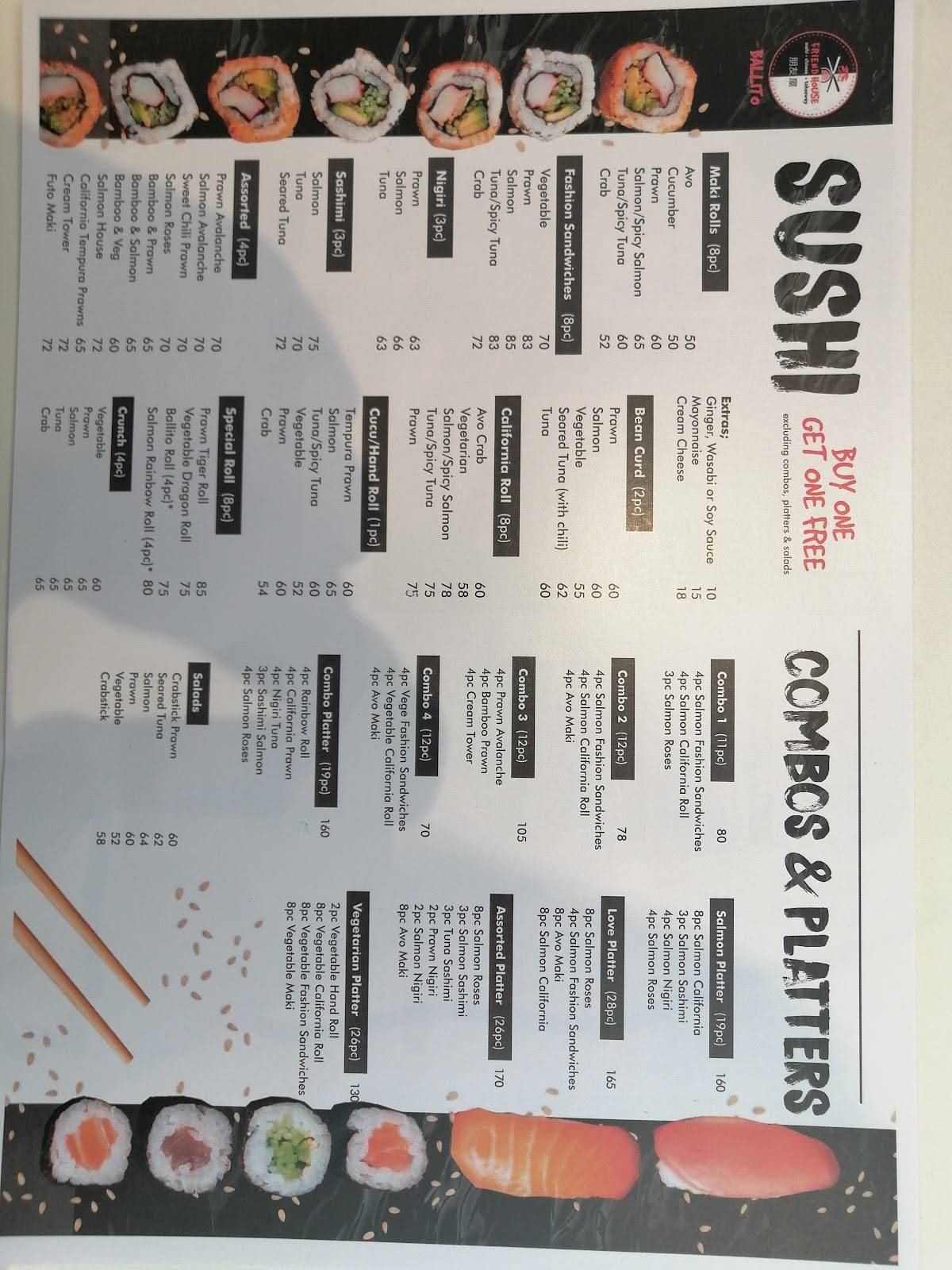 Menu at Friend House Ballito restaurant, Dolphin Coast
