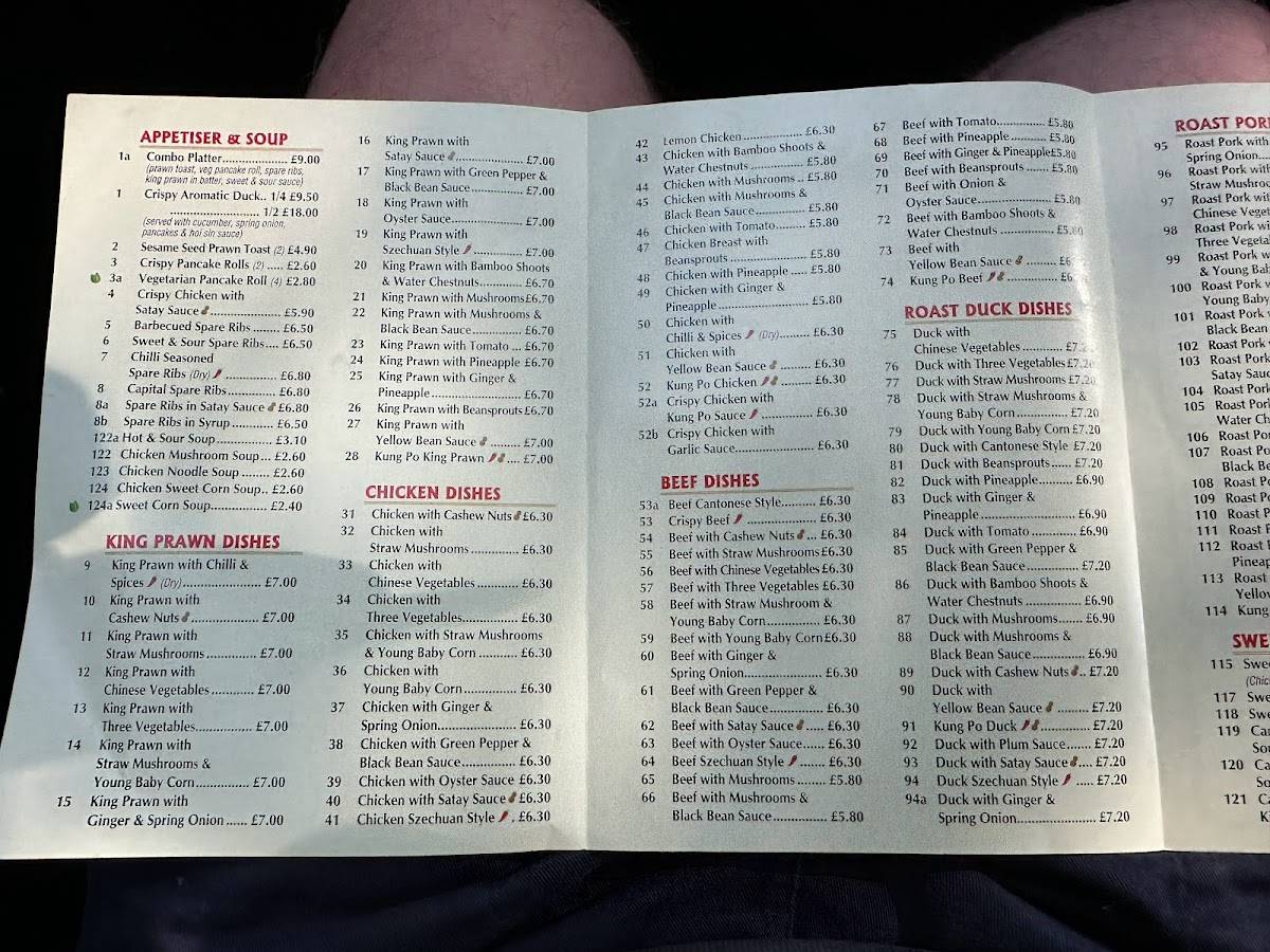 Menu at Full House fast food, Monmouth