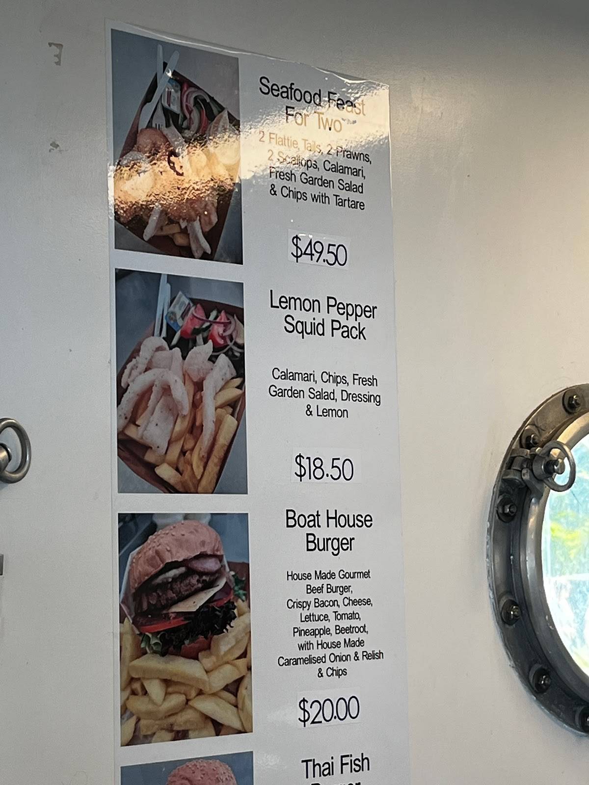 Menu at The Geelong Boat House restaurant, Geelong