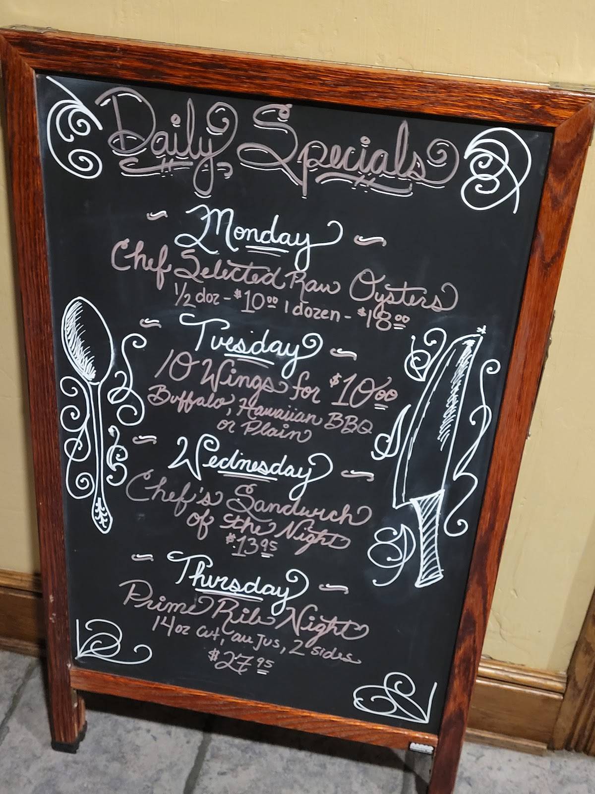 Menu at Great American Saloon steakhouse, Red Lion
