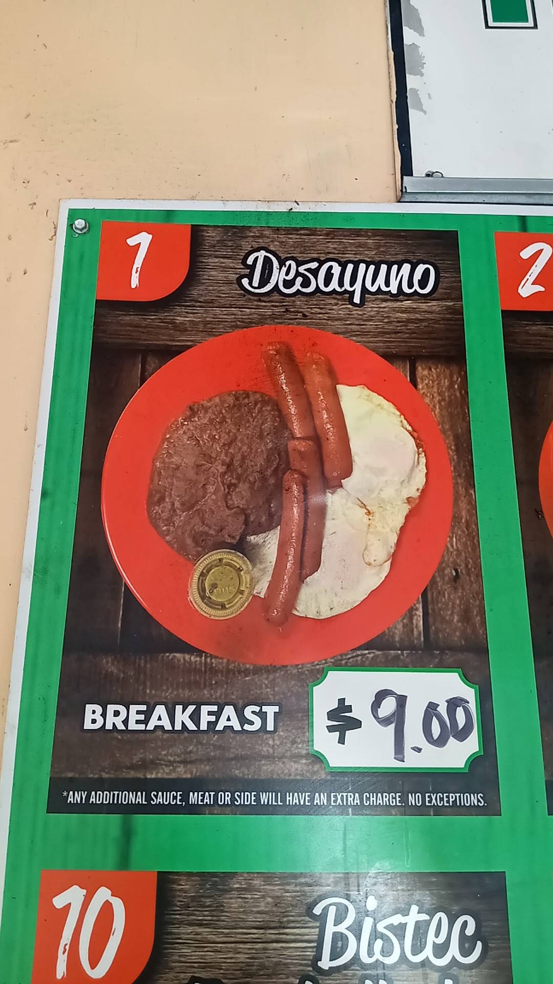 Menu at Hector's Mexican Food restaurant, Tampa, E Hillsborough Ave