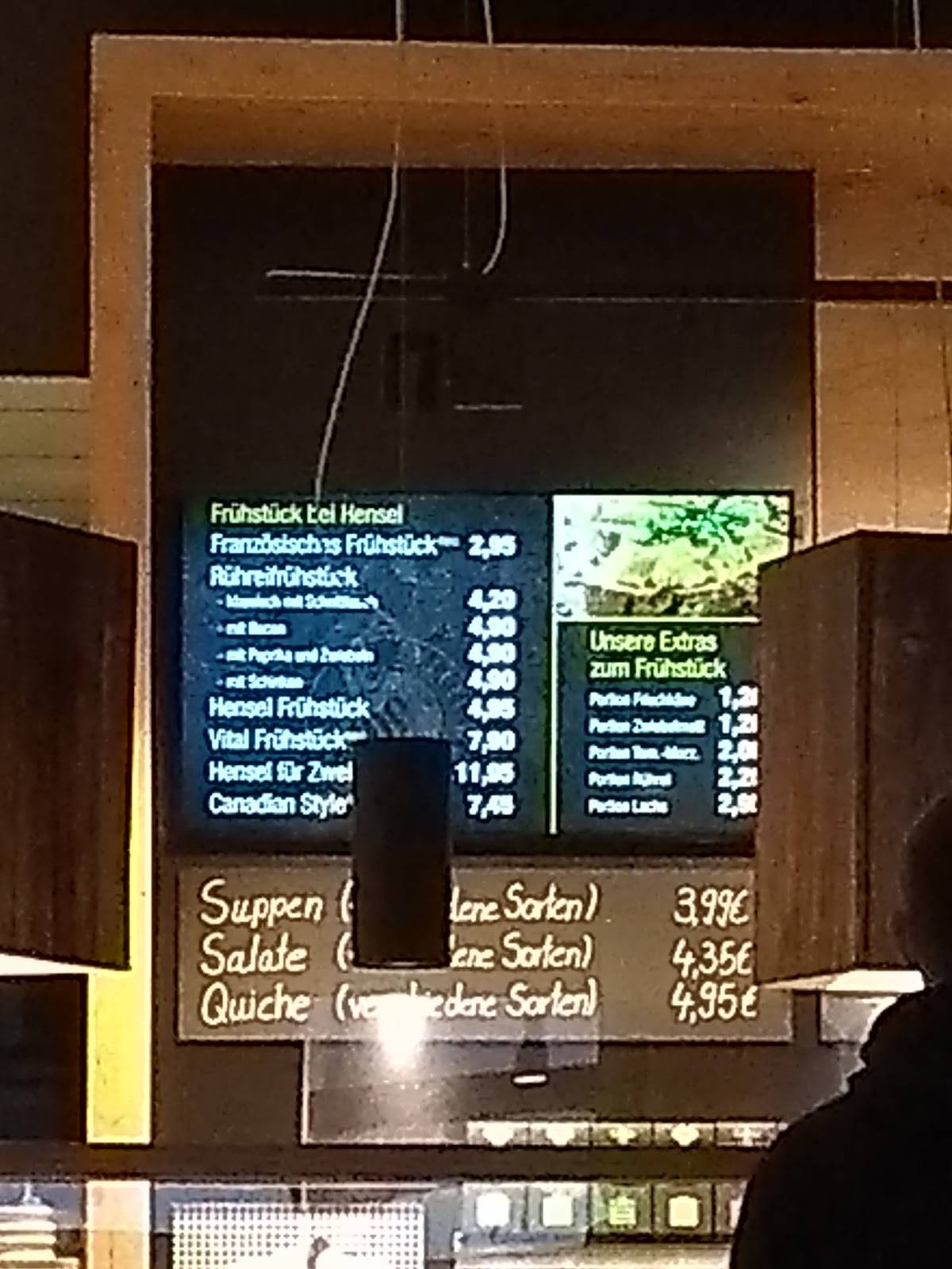 Menu at Hensel GmbH Bakery, Bad Oeynhausen, Werrestraße 15