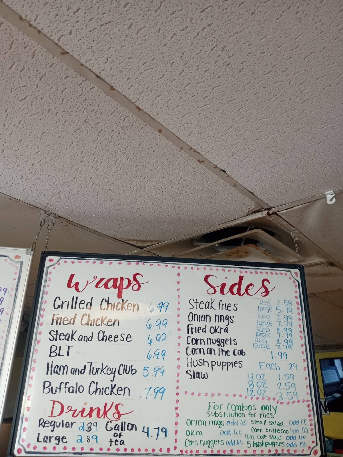 Menu at Honey Creek Wings restaurant, Conyers, Honey Creek Rd SE
