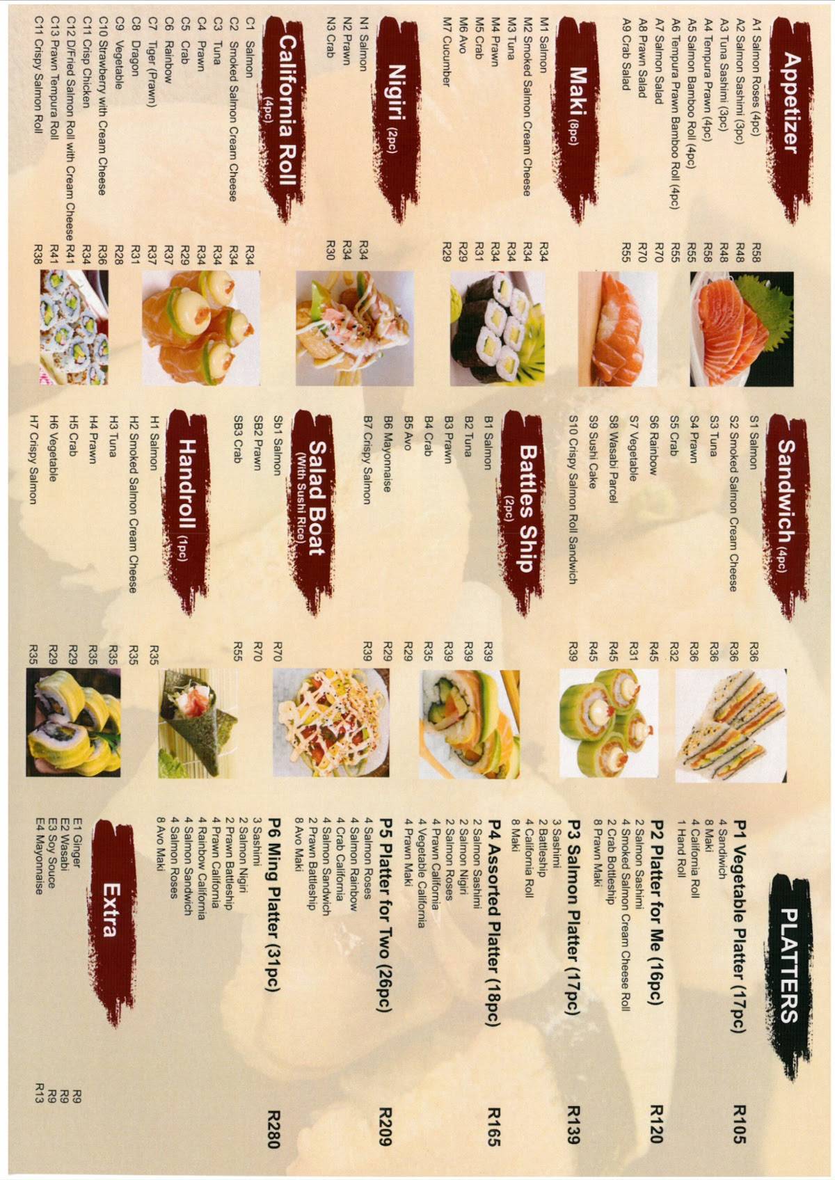 Menu at Hong Kong Style kitchen restaurant, Pretoria