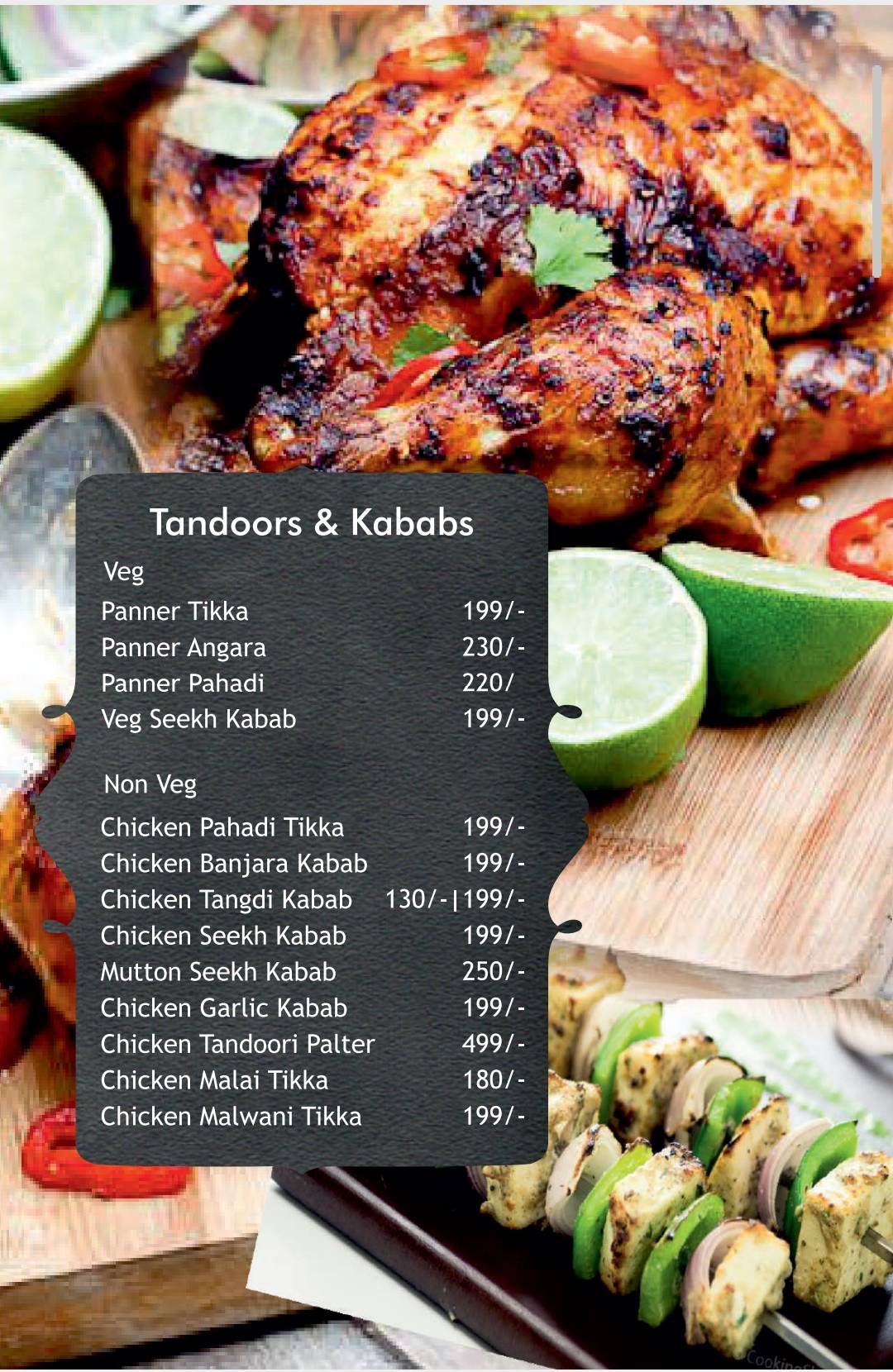 Menu at Hotel Kalyan Veg/Non-Veg Family Restaurant, India