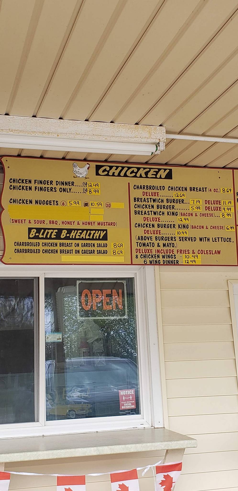 Menu at Freeze King restaurant, Huron East, Huron Rd