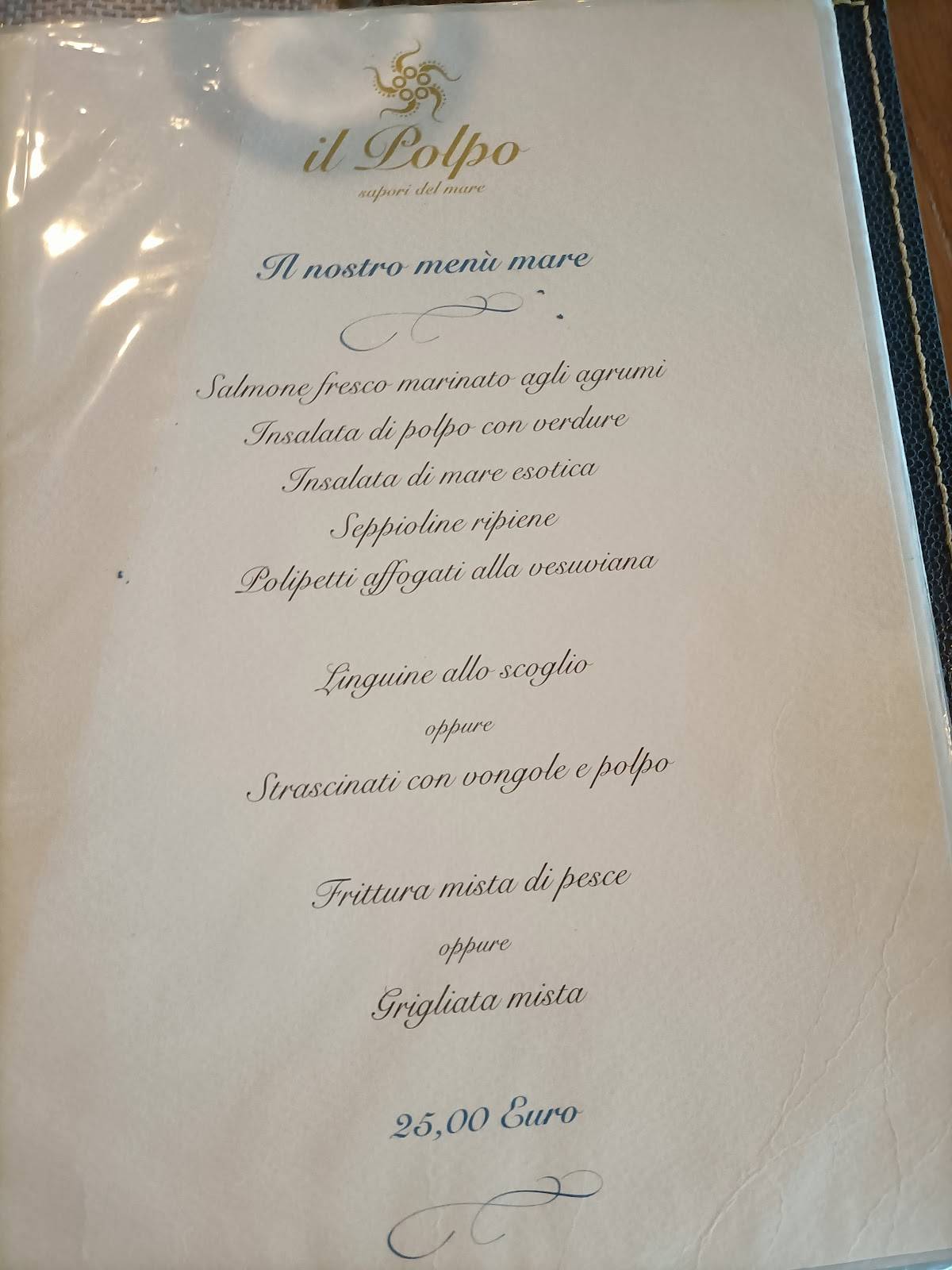 Menu da Il Polpo Ristorante Pizzeria, Varisella, 22
