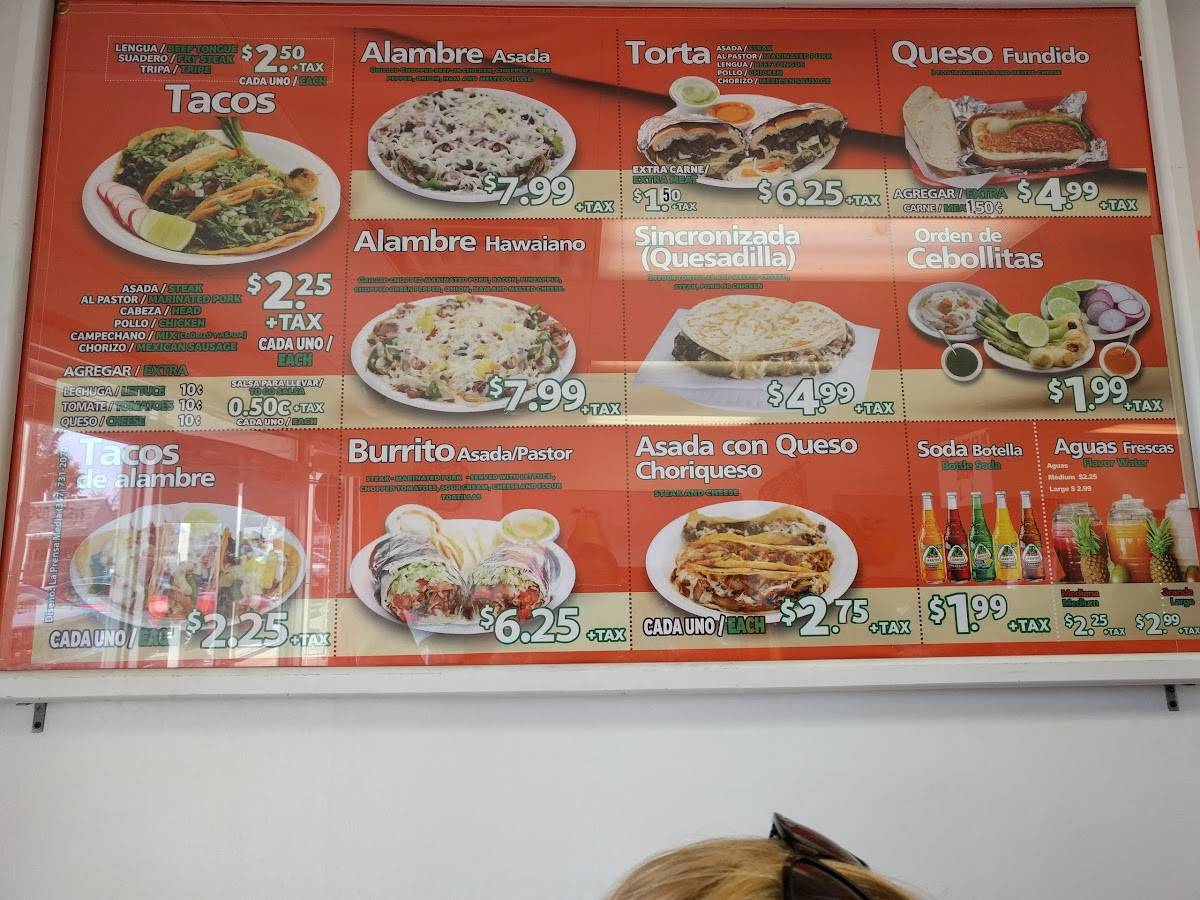 Menu at TACOS 46 restaurant, Indianapolis