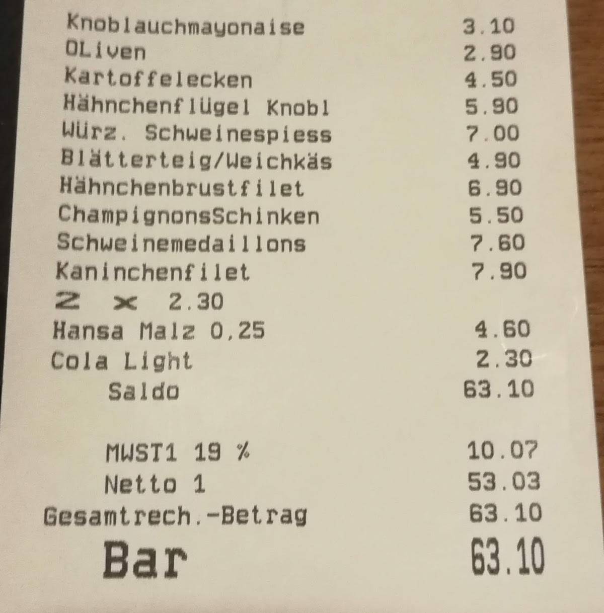 Speisekarte von Jamon Jamon - Oberhausen pub & Bar, Oberhausen