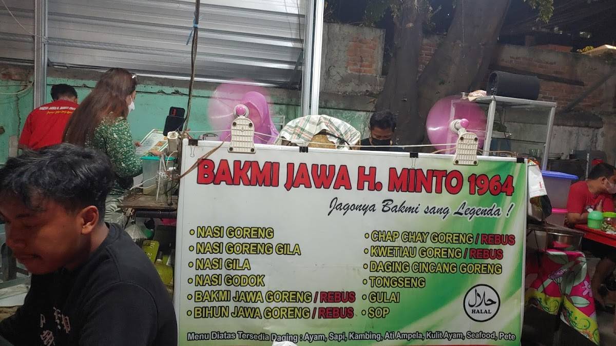 Menu at Javanese Noodles Mr. Minto restaurant, Central Jakarta