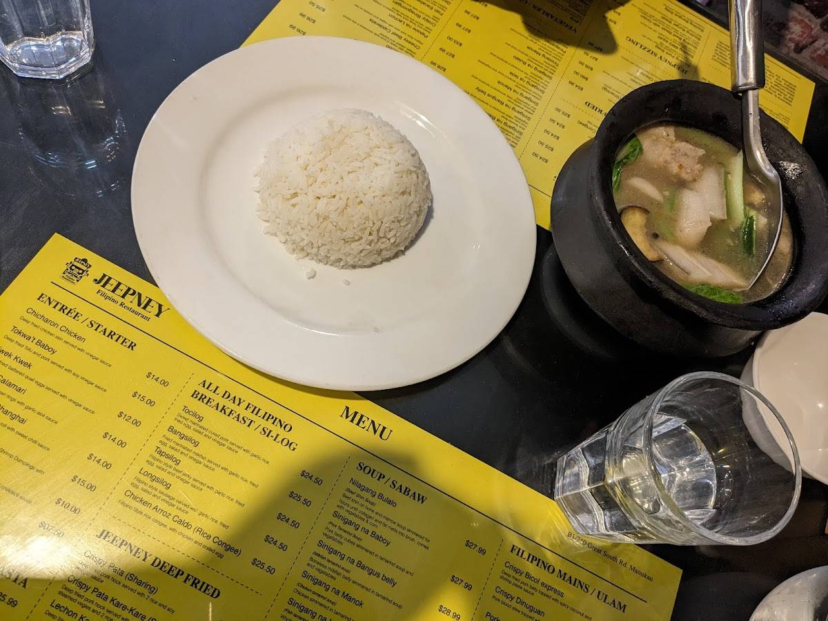 Menu at Jeepney Filipino Restaurant, Auckland, B1/710 Great South Rd