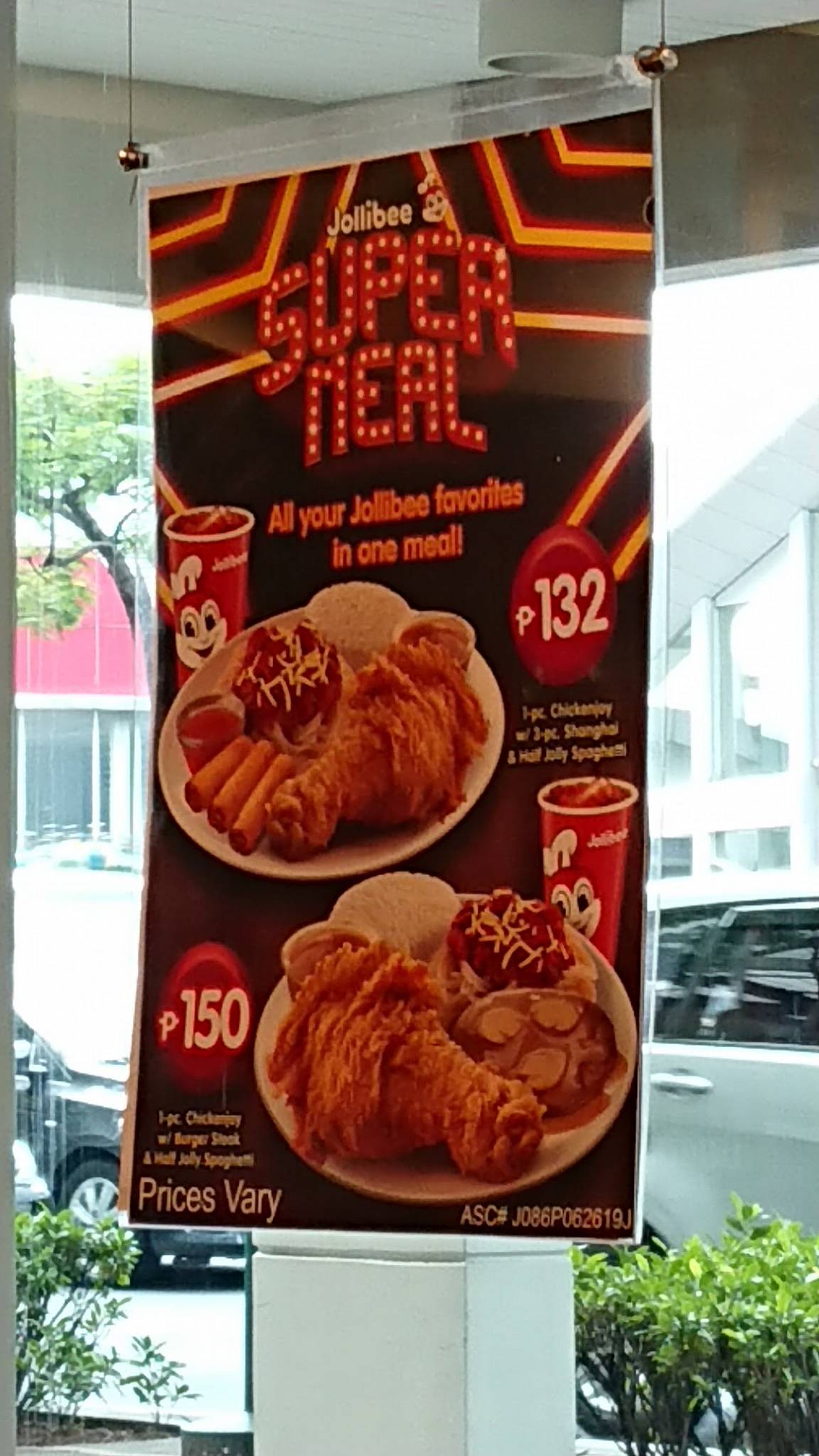 Carta de comida rápida Jollibee Bonifacio Global City, Taguig, Bonifacio Stopover