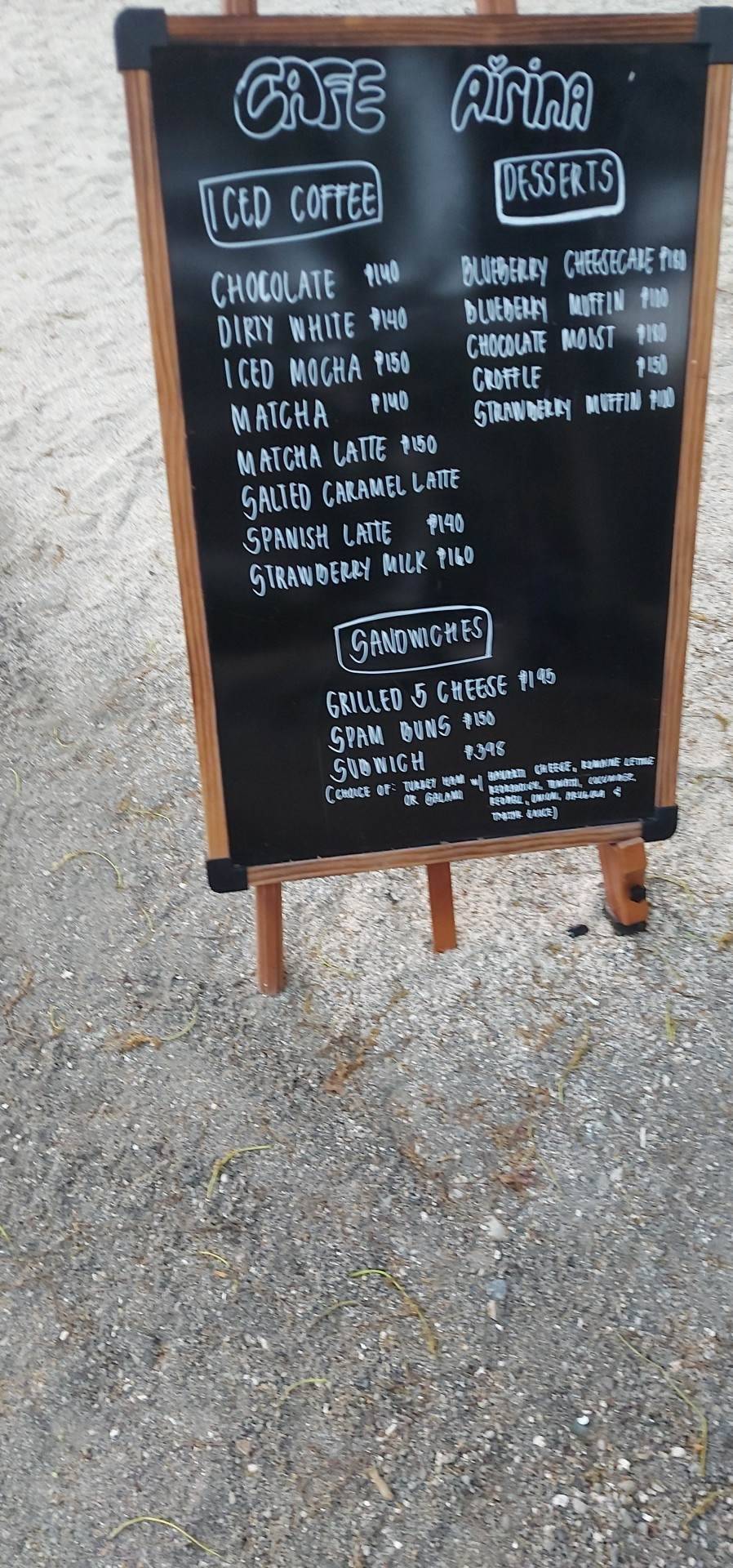 Menu at KALMA By The Beach La Union Restaurant Beach Bar & Cafe, San ...