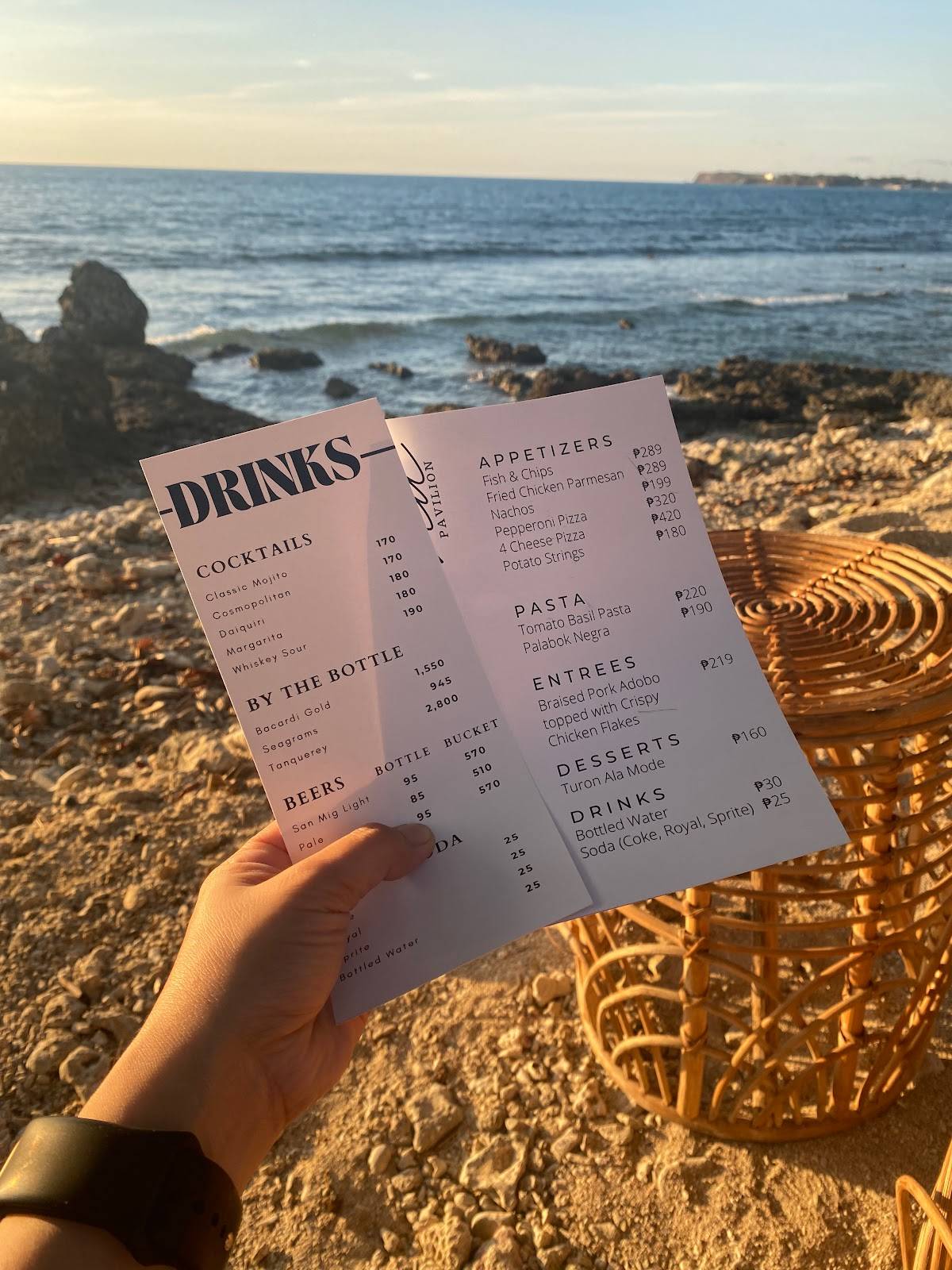 Menu at KALMA By The Beach La Union Restaurant Beach Bar & Cafe, San ...