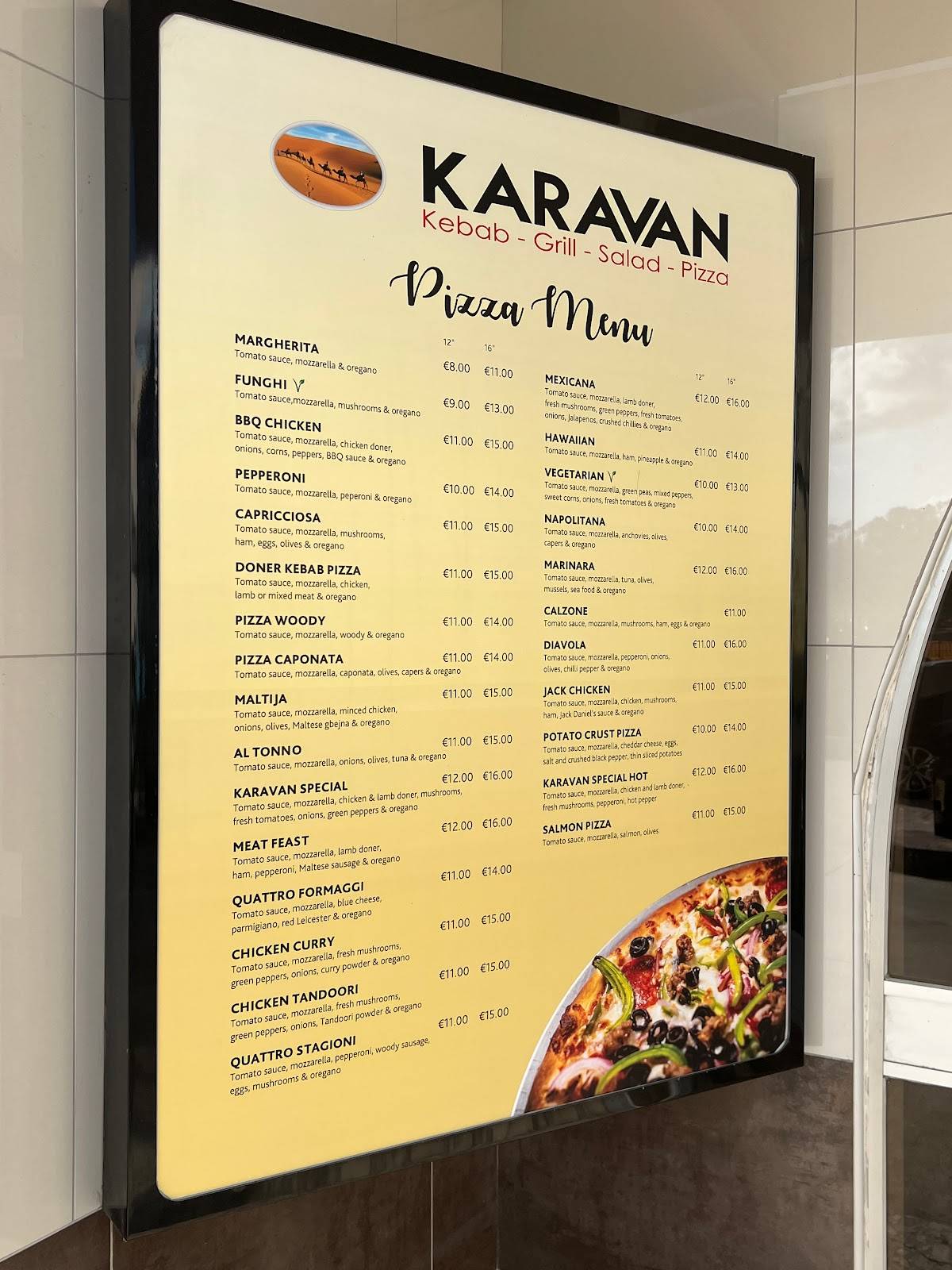 Menu at KARAVAN Pizza & Grill restaurant, Luqa
