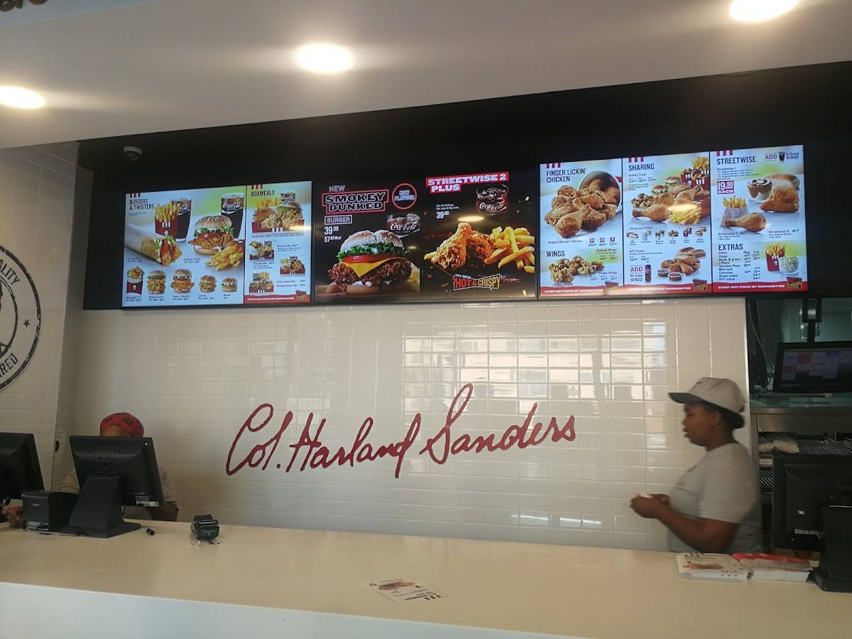 Carta del restaurante KFC North Beach-Mangrove Centre, Durban