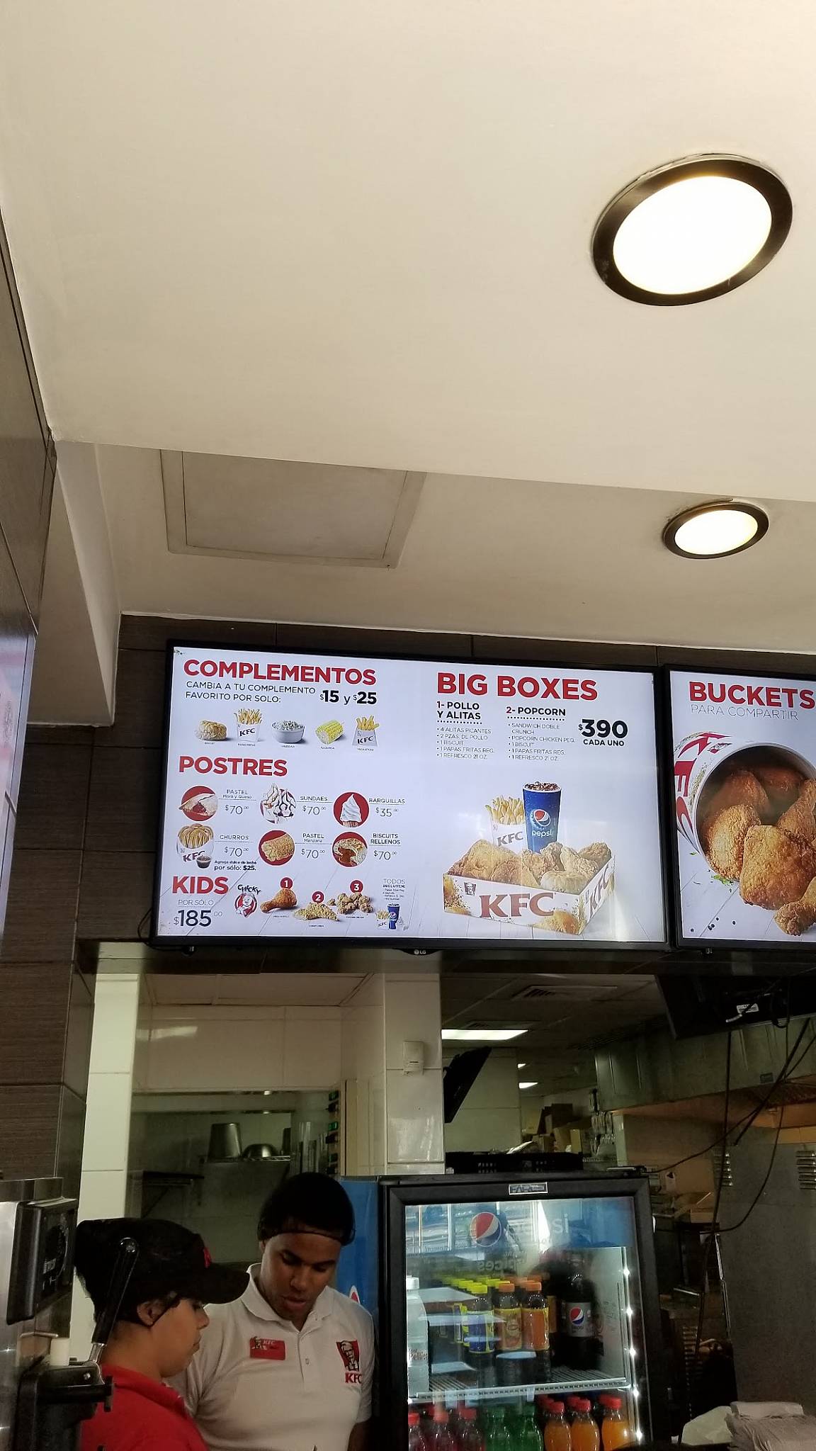 Menu at KFC restaurant, Santiago De Los Caballeros, Av Salvador ...