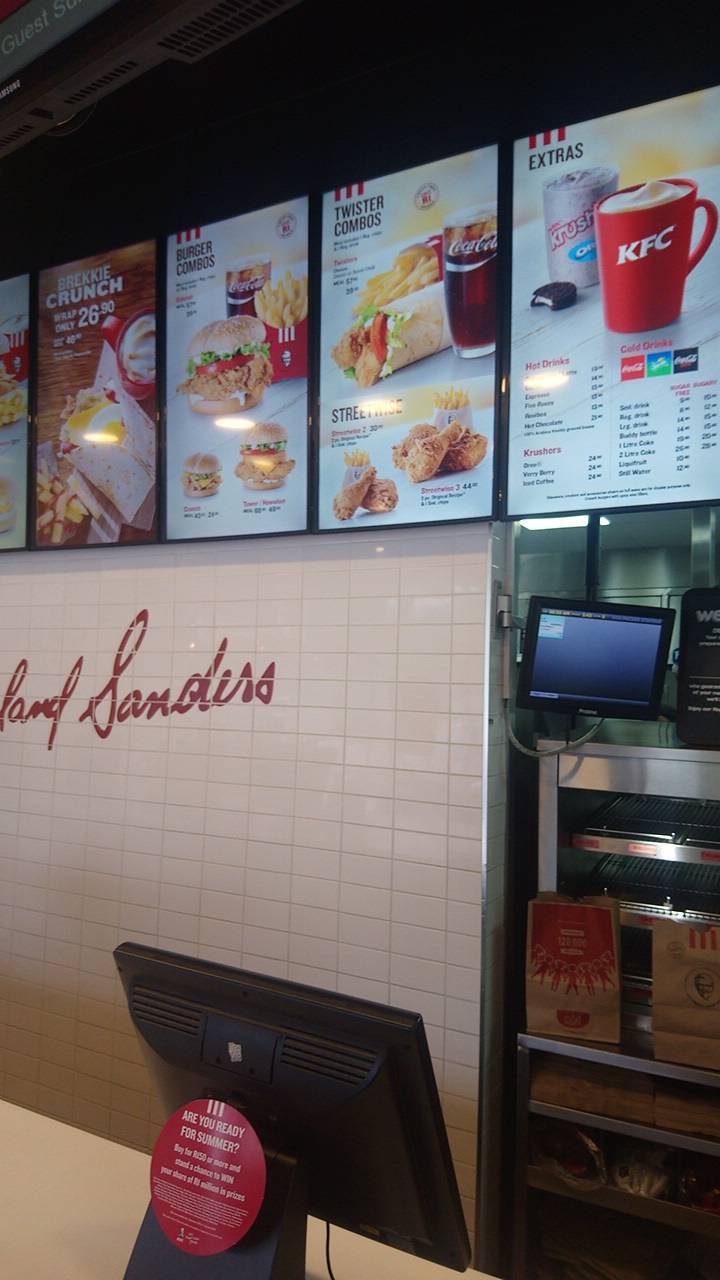 Menu at KFC Warwick Pinetown restaurant, New Germany, 5 Warwick Pl
