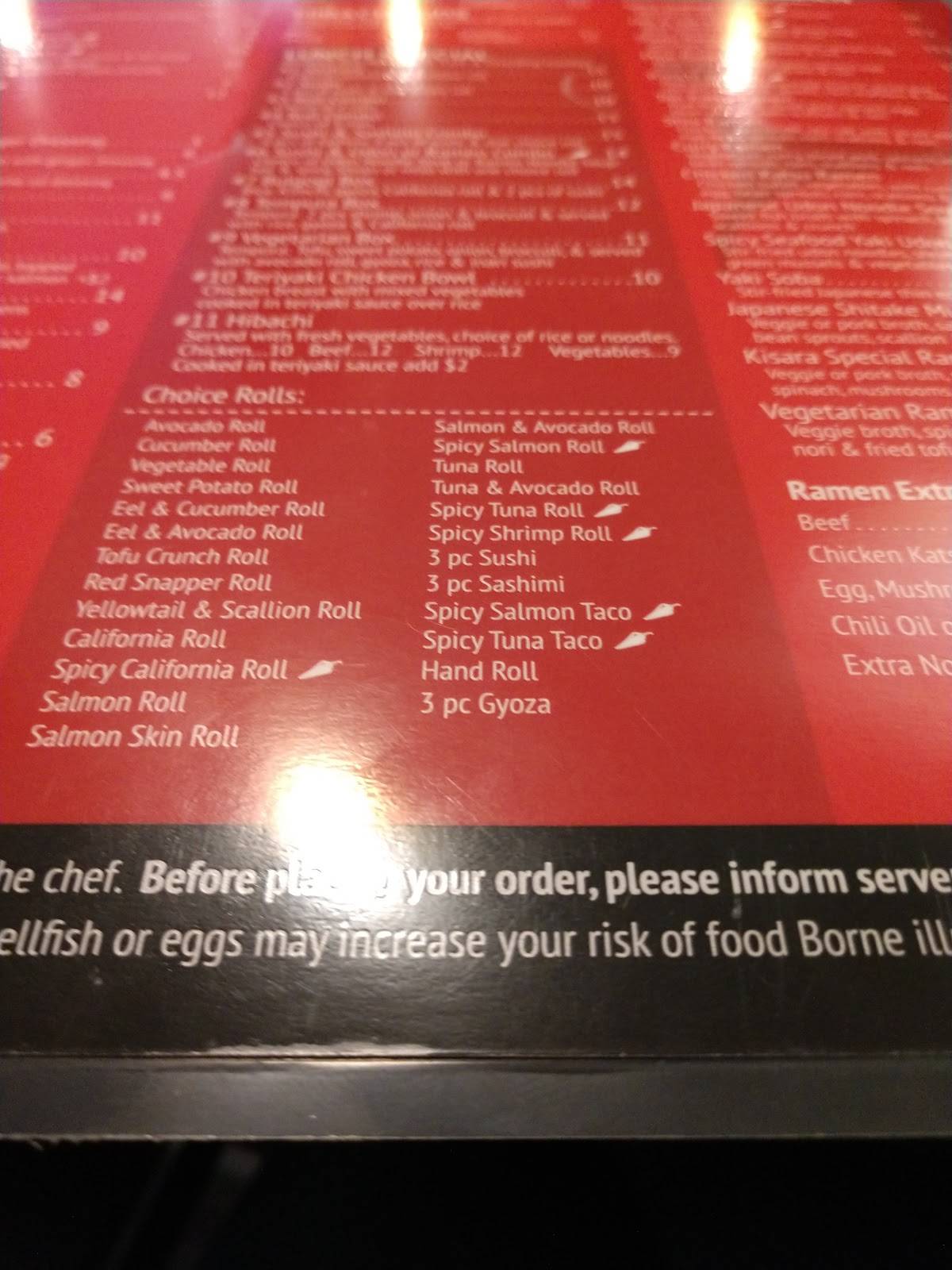 Menu at Kaisen Restaurant, Agawam